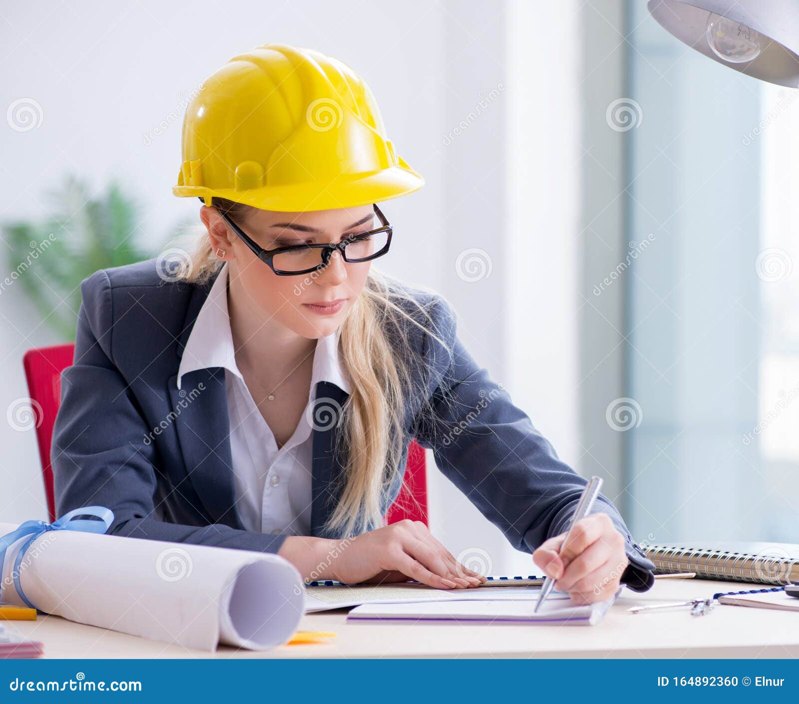 Woman Architect Working on the Project Stock Photo - Image of ... Woman Architect Working on the Project Stock Photo - Image of ...