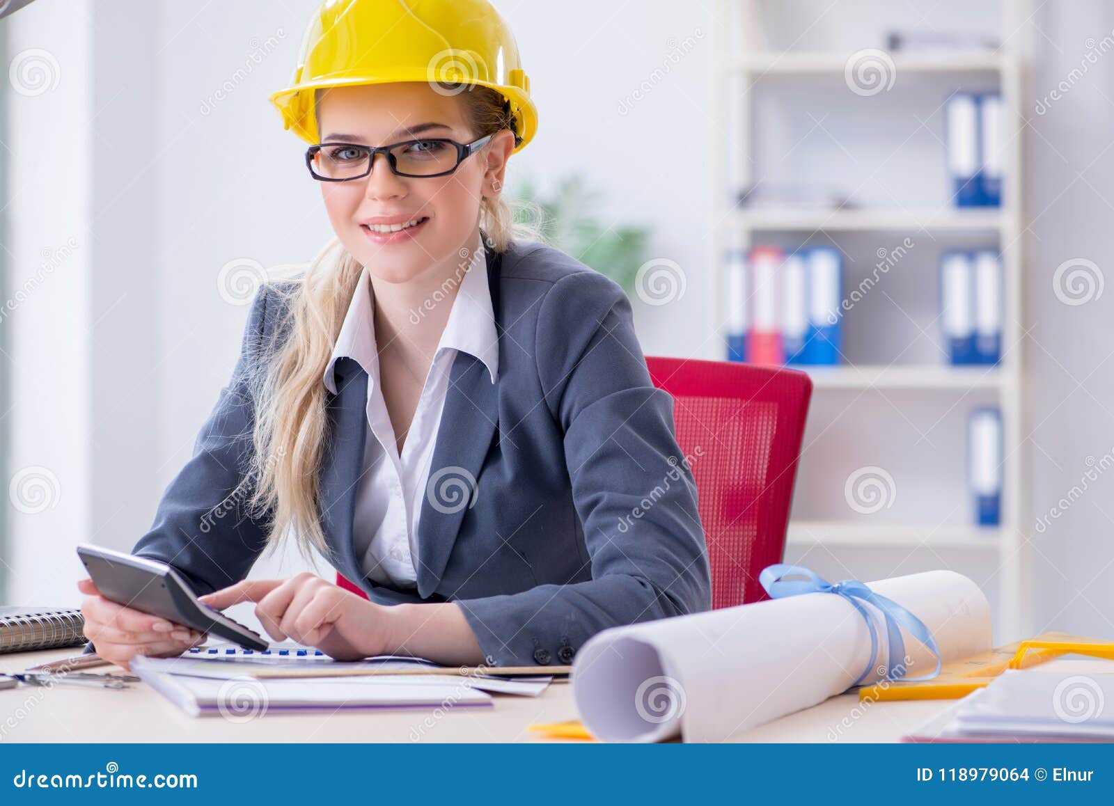 Woman Architect Working on the Project Stock Photo - Image of ... Woman Architect Working on the Project Stock Photo - Image of ...