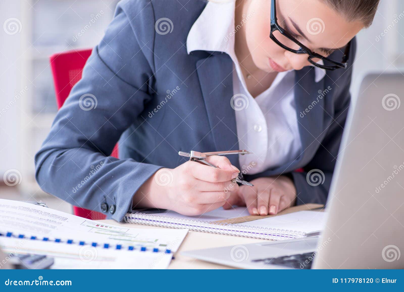 Woman Architect Working on the Project Stock Photo - Image of guide ... Woman Architect Working on the Project Stock Photo - Image of guide ...