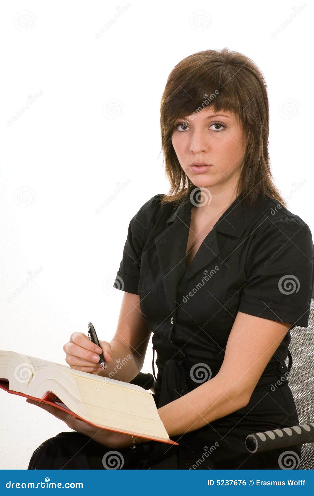 Woman as a secretary stock photo. Image of businesswoman - 5237676