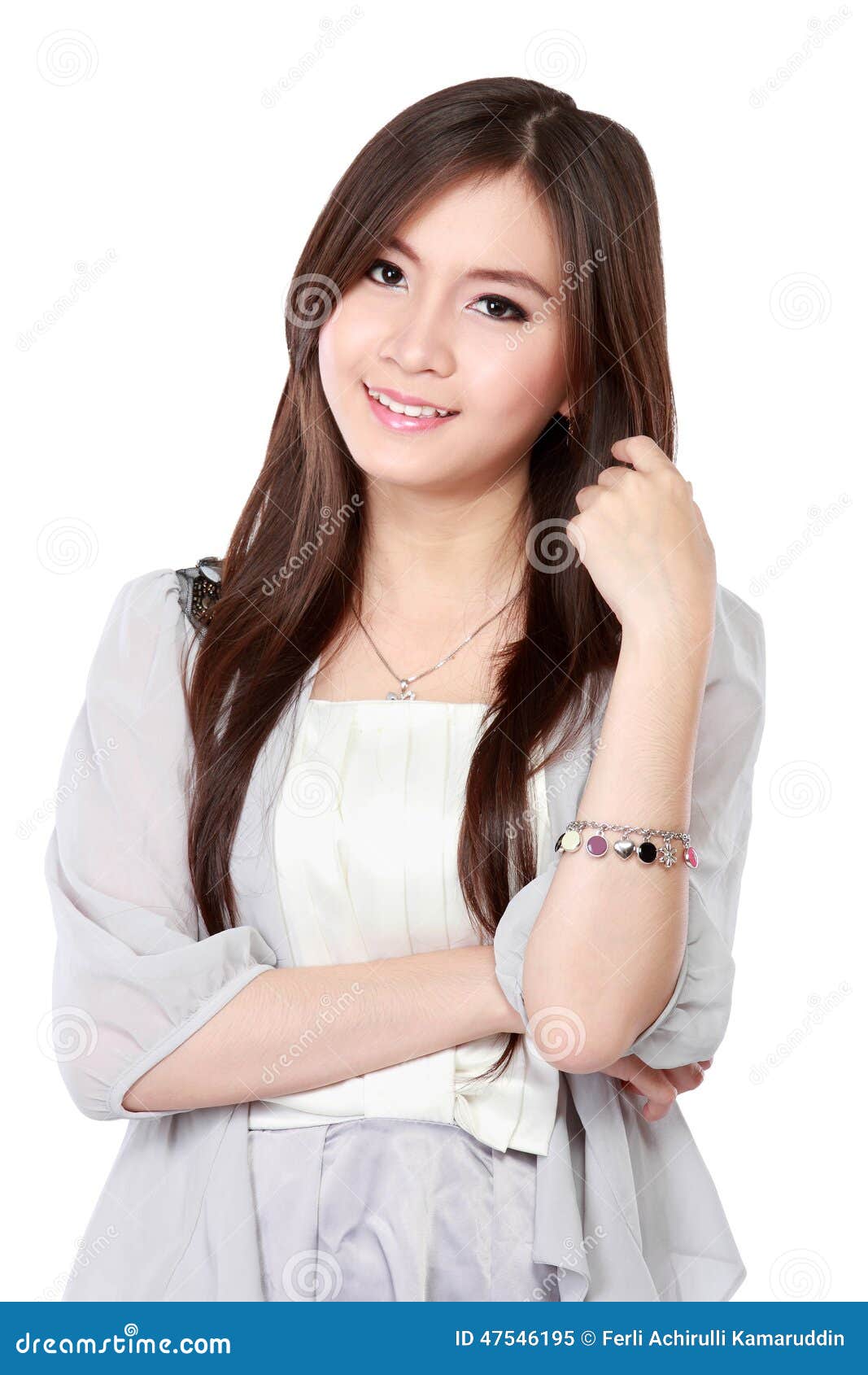 Woman Asian Looking at Camera Stock Image - Image of adult, happiness ...