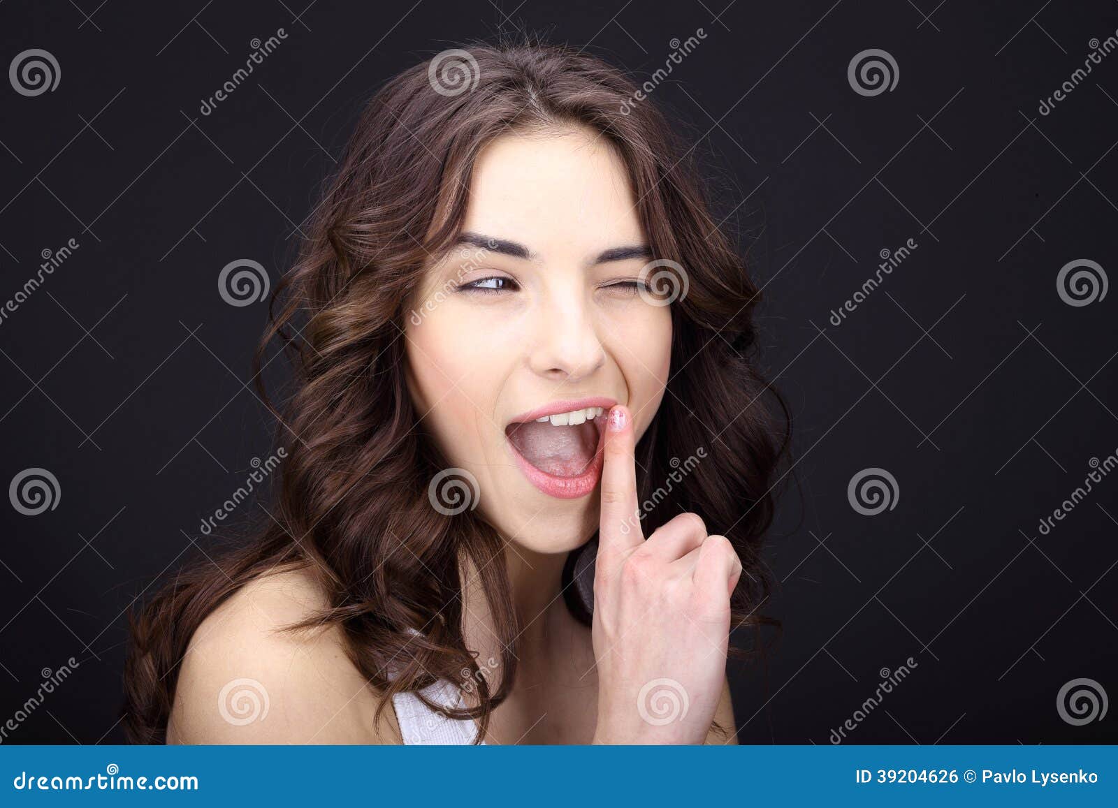Woman Asks for Silence or Secrecy Stock Photo - Image of woman, mouth ...