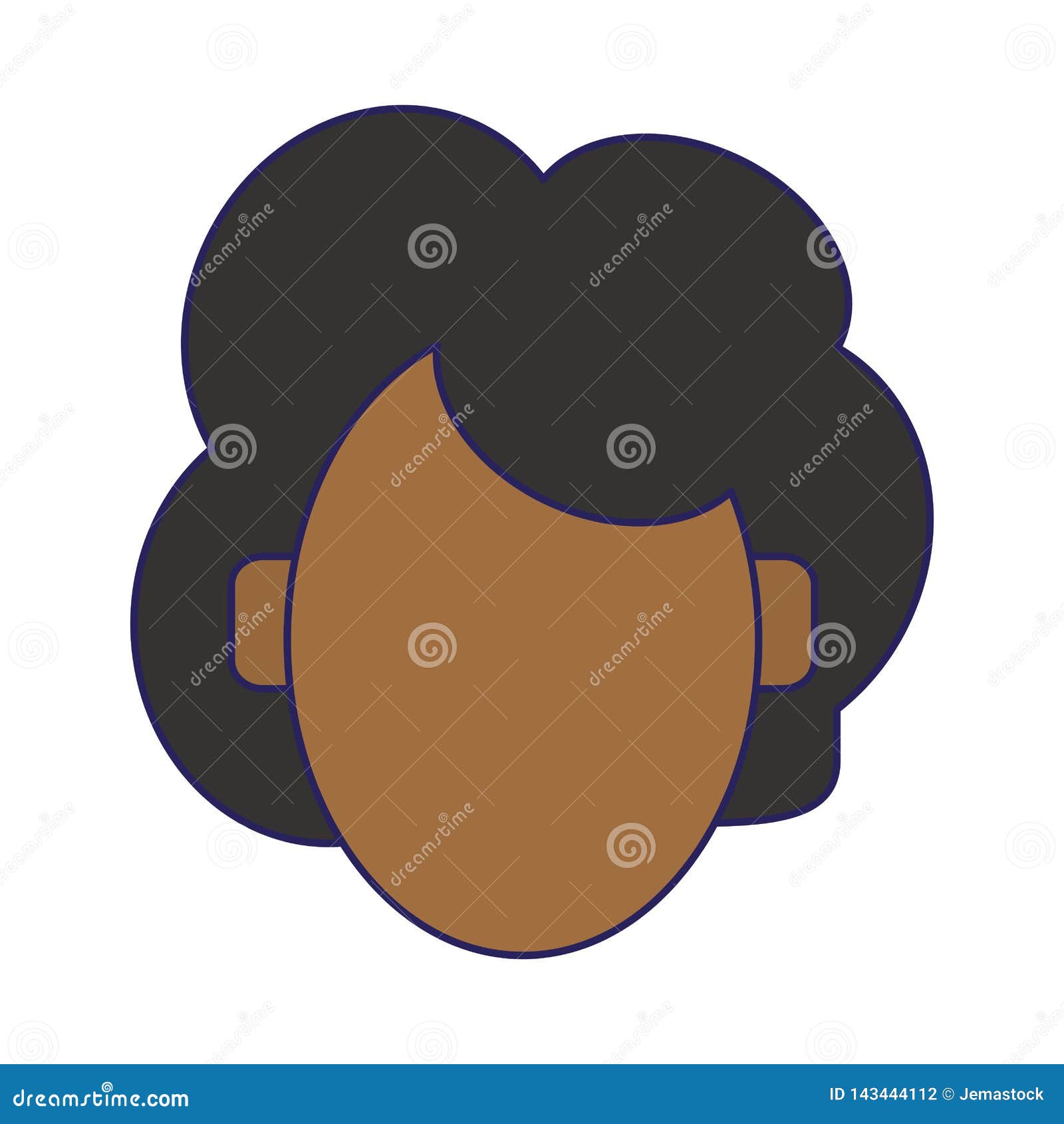 Woman avatar faceless stock vector. Illustration of adult - 143444112