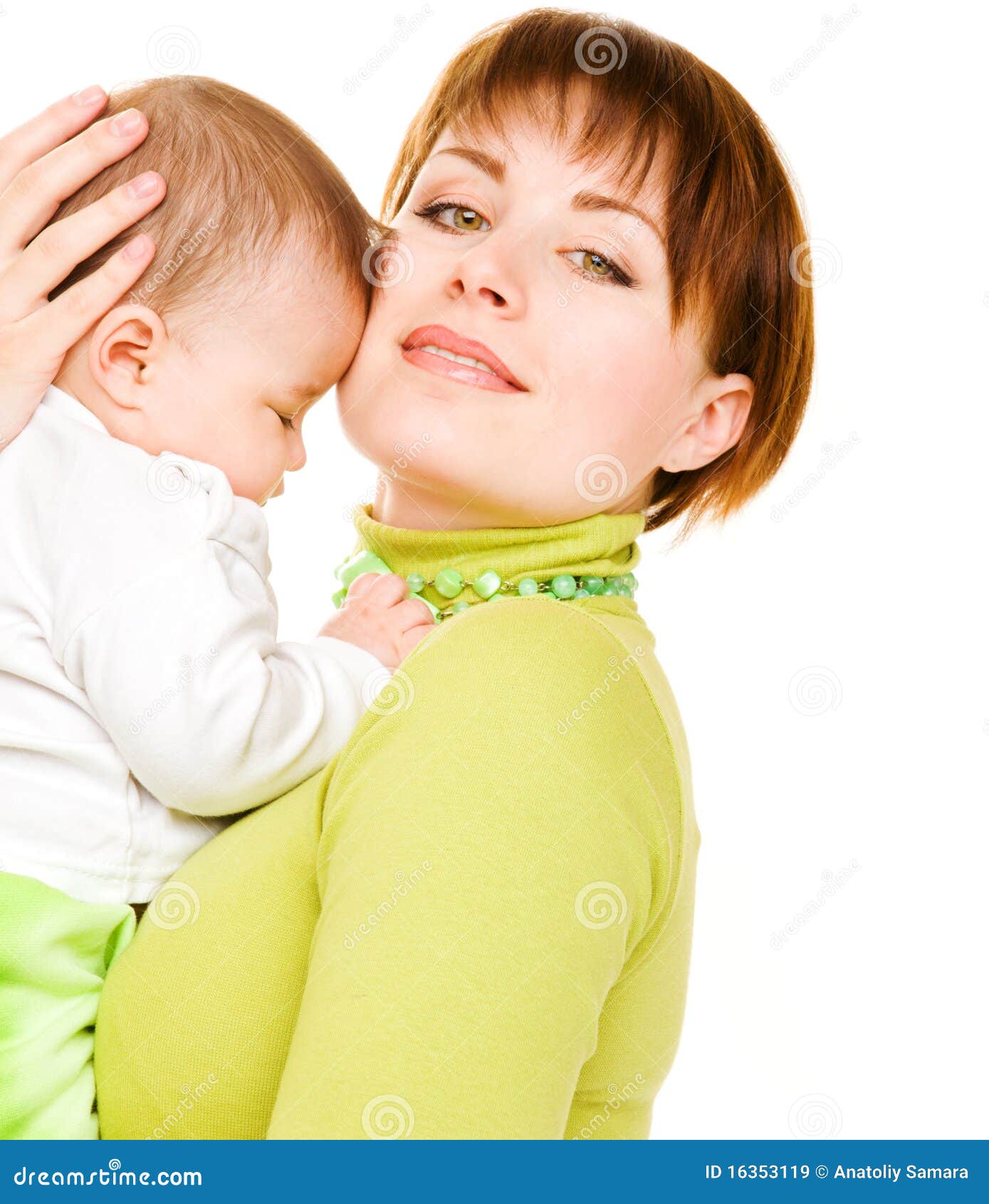 Woman with baby stock image. Image of laughing, close - 16353119