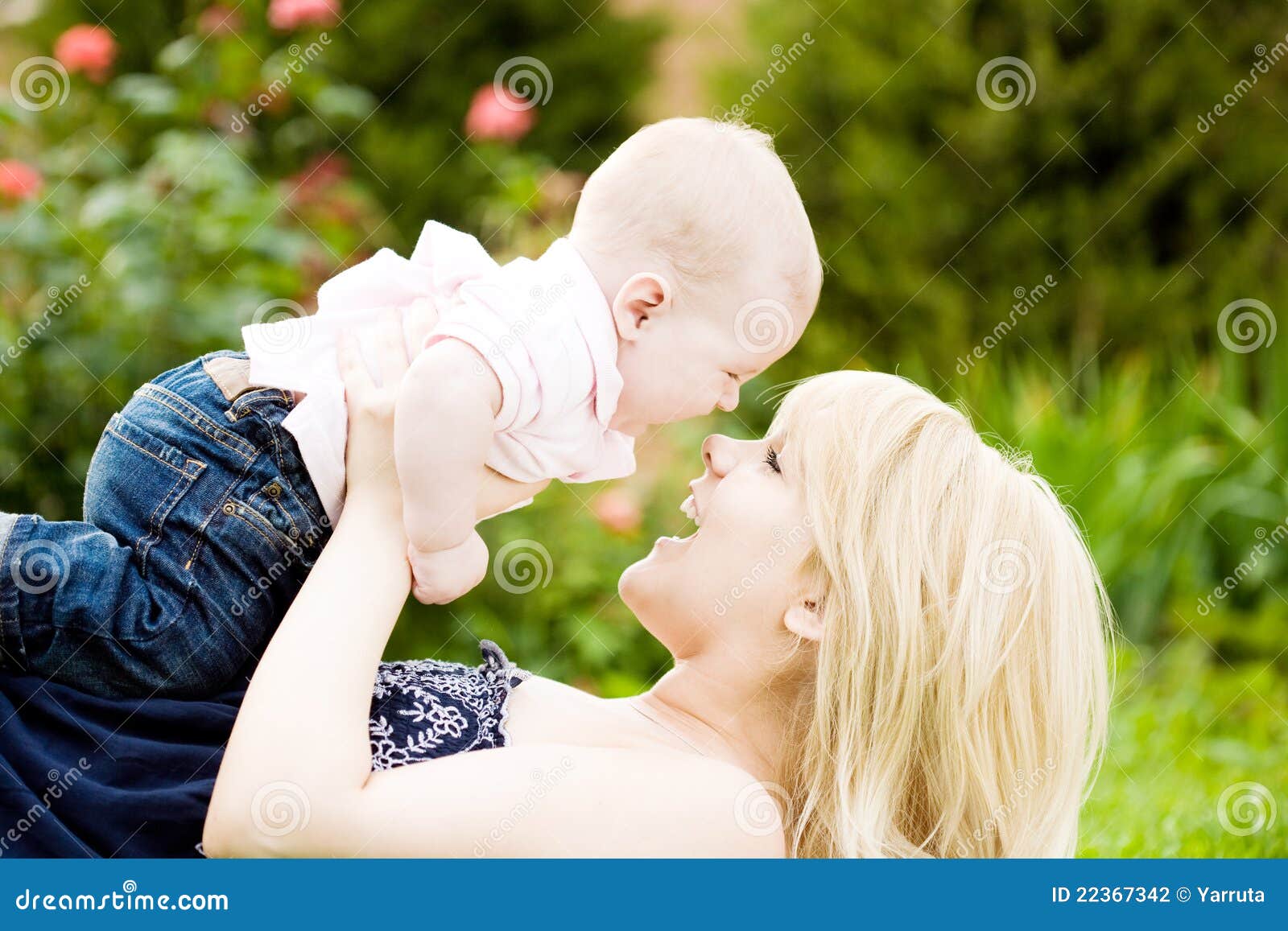 Woman and baby stock photo. Image of happy, holding, lifestyles - 22367342