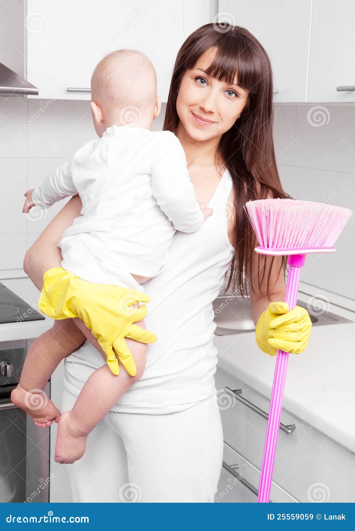 Woman with baby stock image. Image of maternity, daughter - 25559059