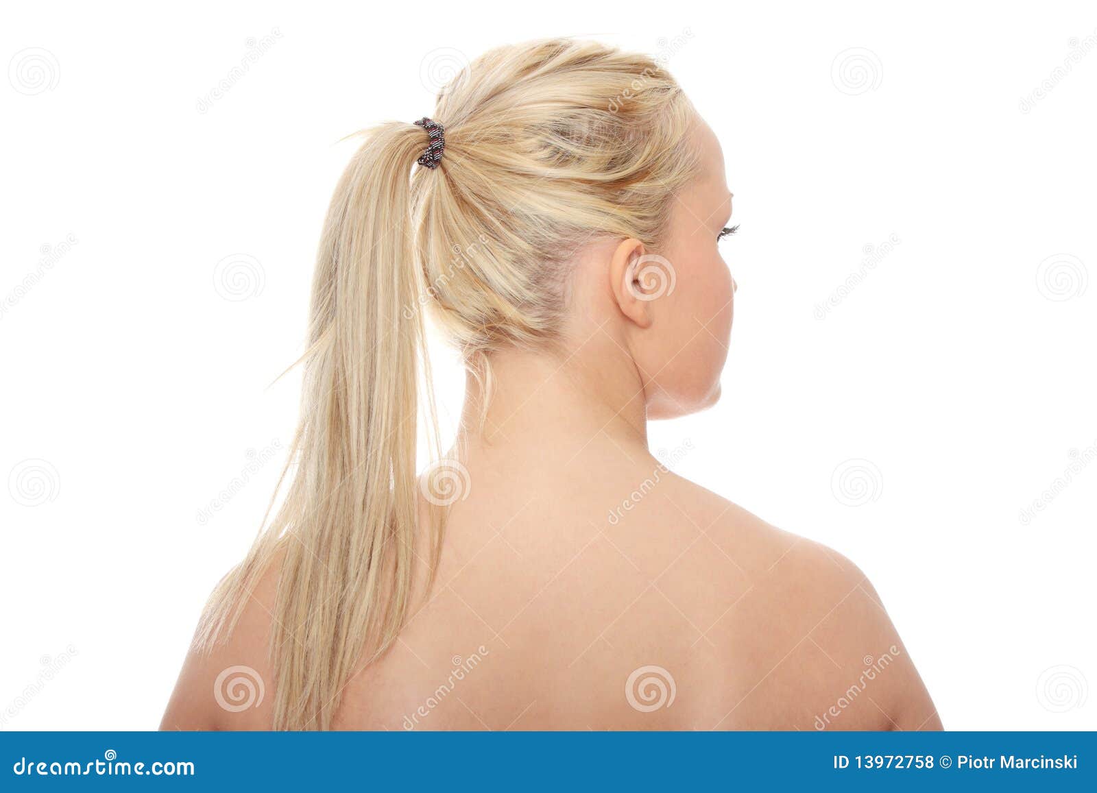 Woman back stock photo. Image of hairstyle, look, cosmetics - 13972758