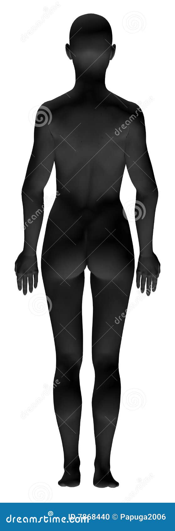 Woman back body 3 stock illustration. Illustration of style - 7868440