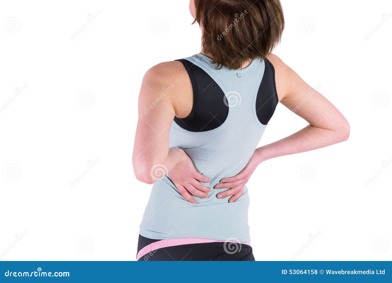 Woman with back injury stock photo. Image of young, injured - 53064158