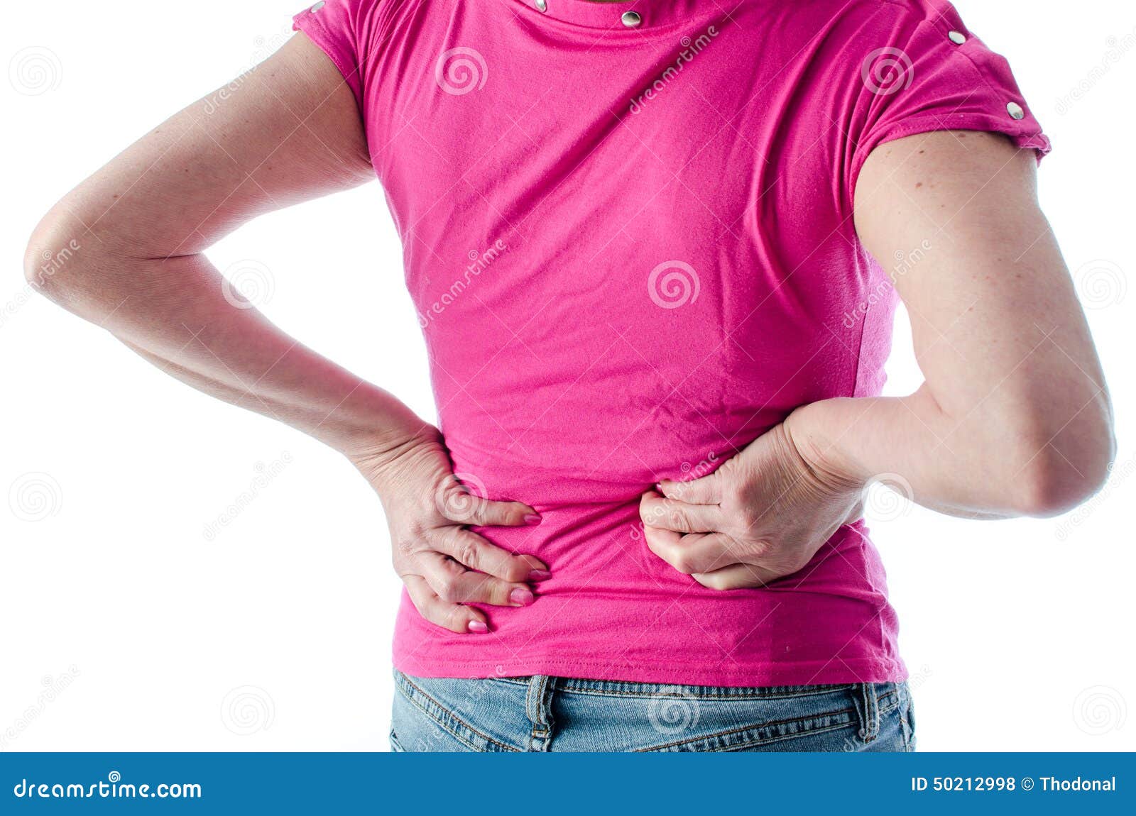 Woman with back pain stock photo. Image of person, medical - 50212998
