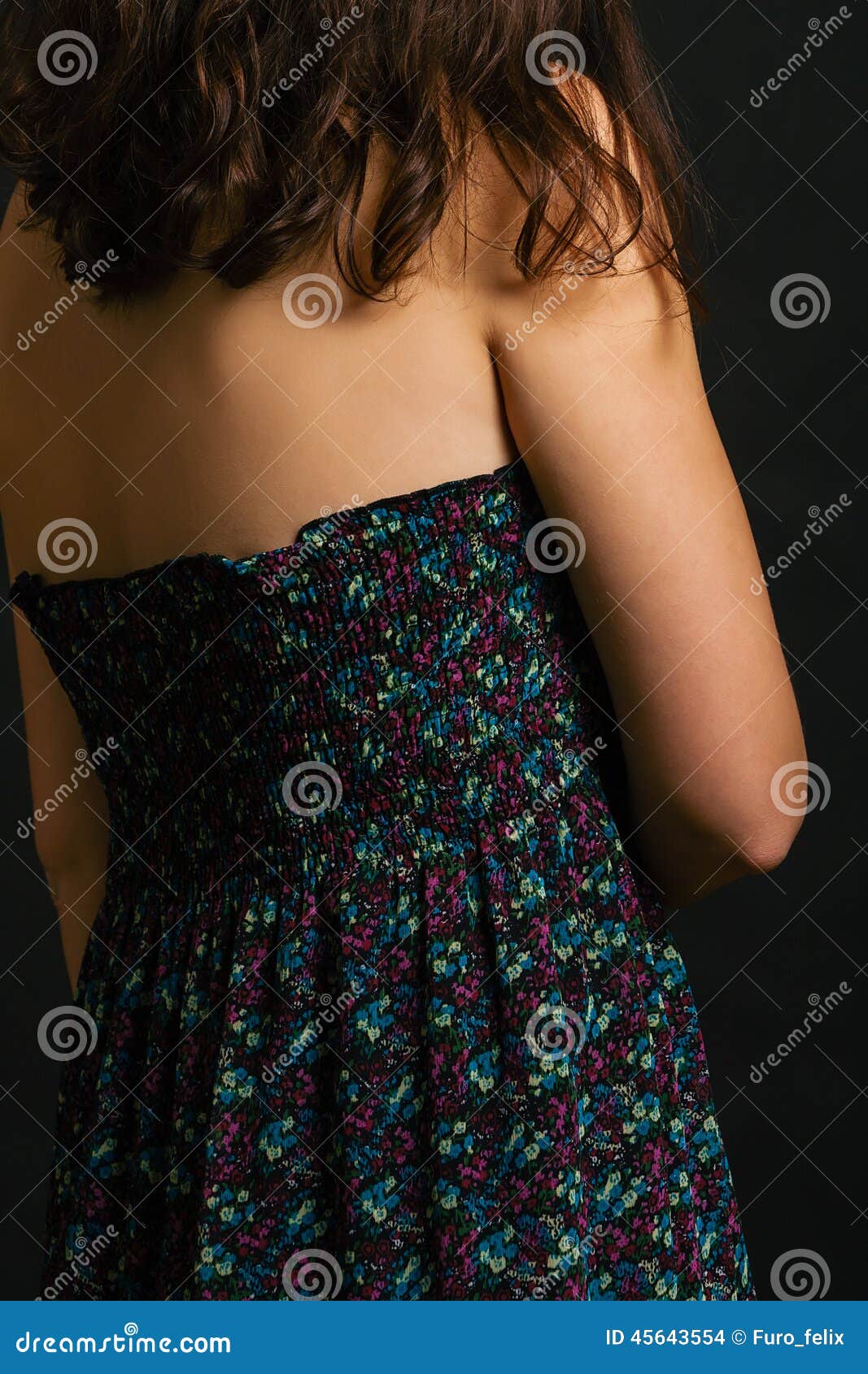 Woman back view stock photo. Image of skin, luxury, fashion - 45643554