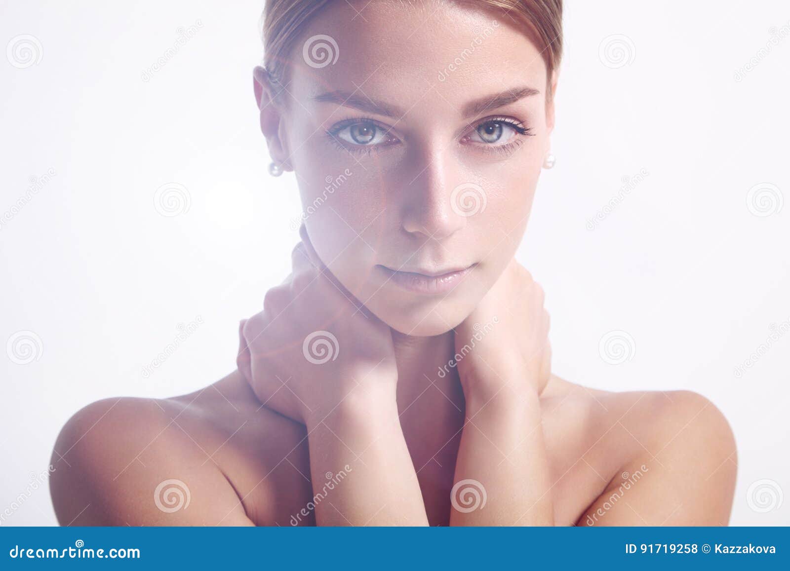 Woman in backlight stock photo. Image of skin, love, shoulders - 91719258