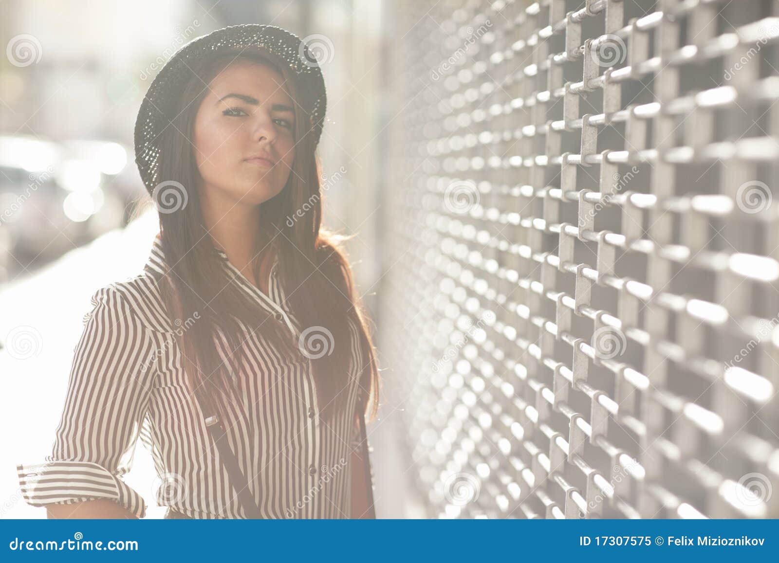 Woman backlit stock image. Image of apparel, white, brunette - 17307575