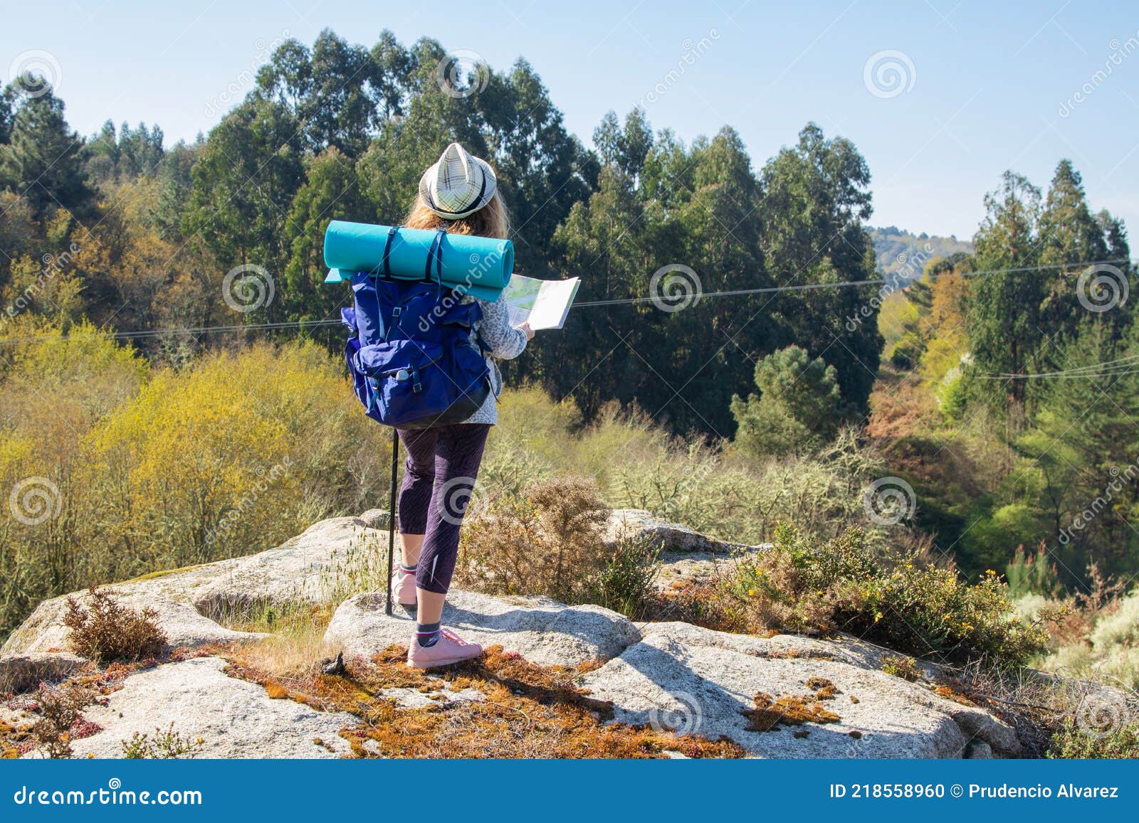 Woman with Backpack and Map Stock Photo - Image of holiday, activity ...