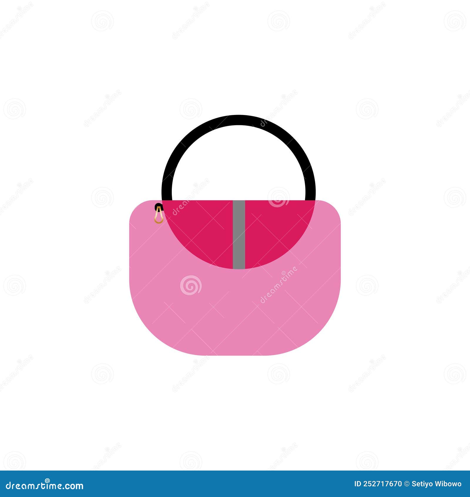 Woman Bag Icon Vector Background Stock Vector - Illustration of female ...