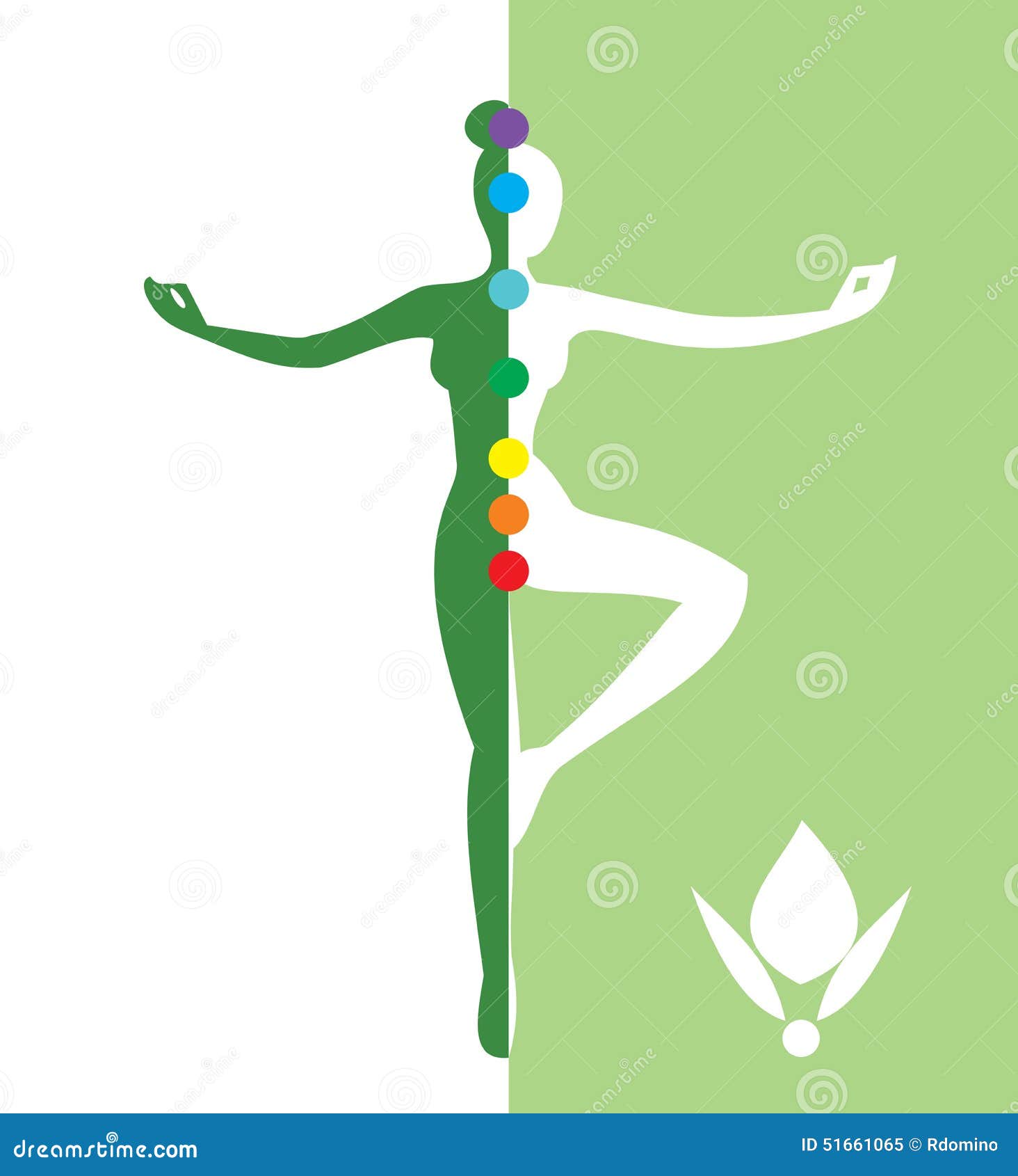 Woman in a Balance Position - Vector Illustration Stock Vector ...