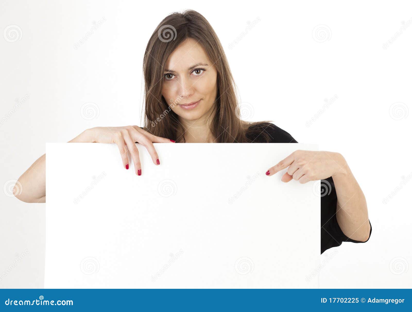 Woman banner add stock image. Image of presentation, panel - 17702225