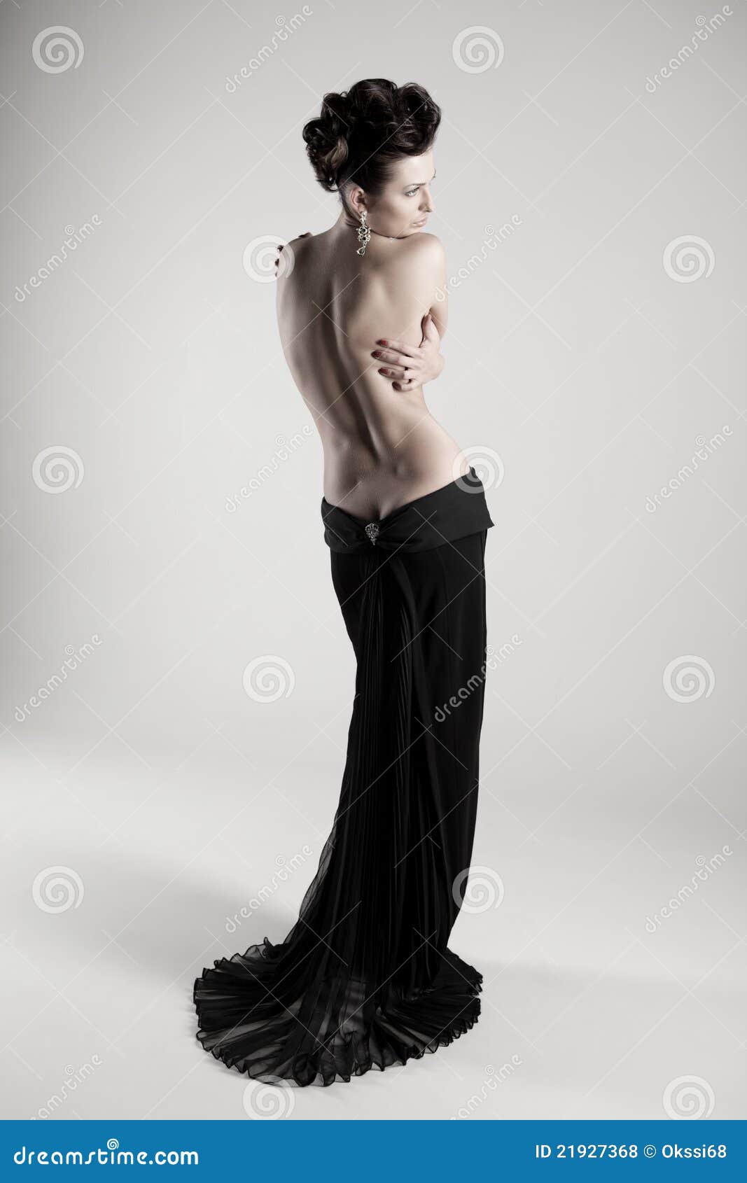 Woman with bare back stock photo. Image of glamour, sensuality - 21927368