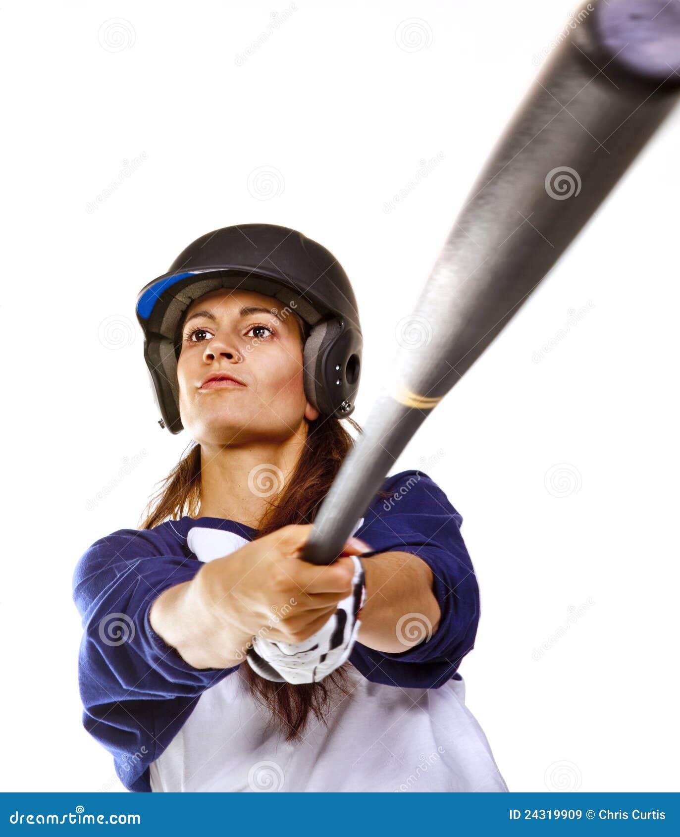 Woman Baseball Or Softball Player Hits A Ball Royalty-Free Stock Photo ... Woman Baseball Or Softball Player Hits A Ball Royalty-Free Stock Photo ...