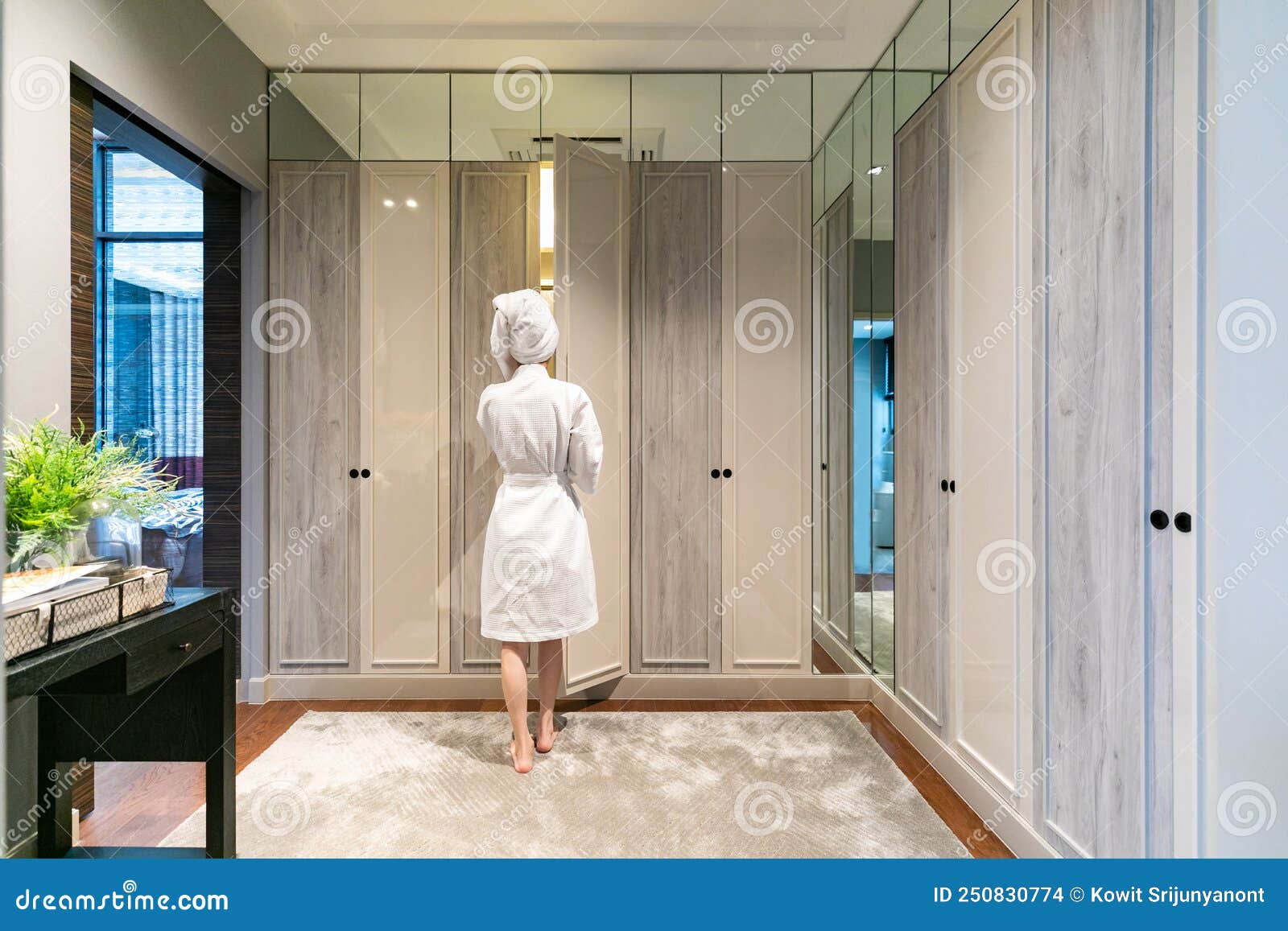 Opens a wardrobe stock photo. Image of morning, opens - 250830774