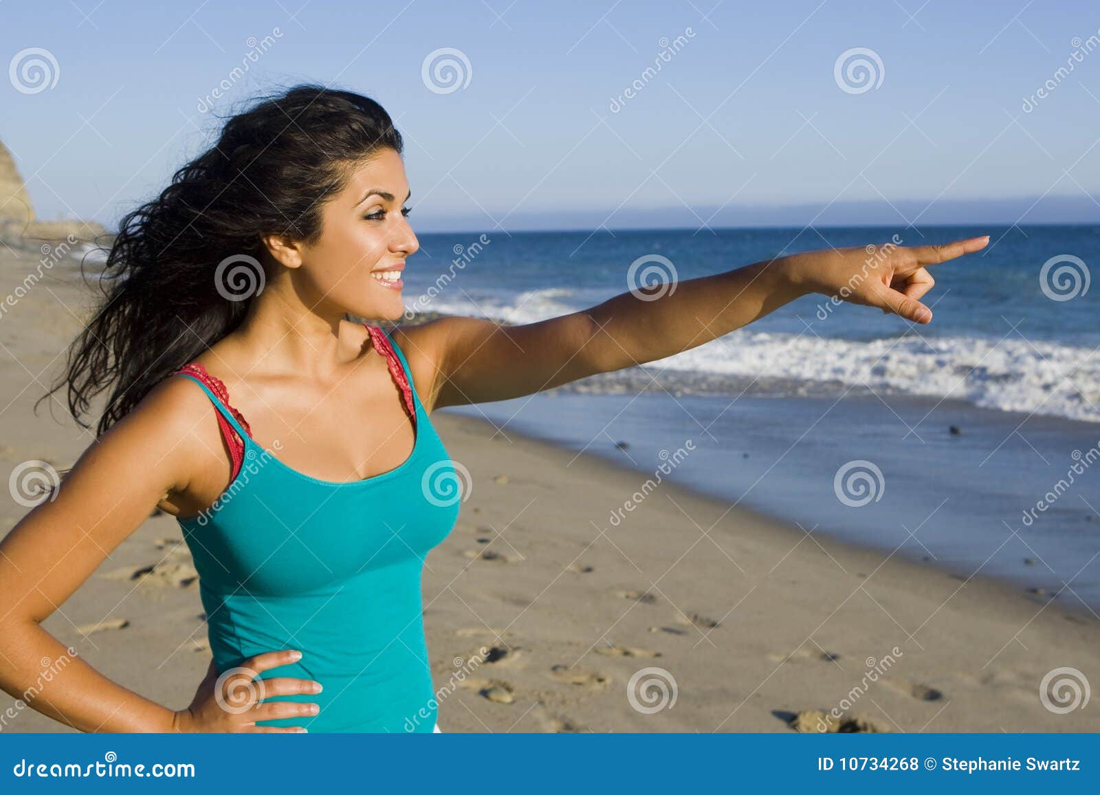 Woman beach stock photo. Image of lifestyle, pretty, leisure - 10734268