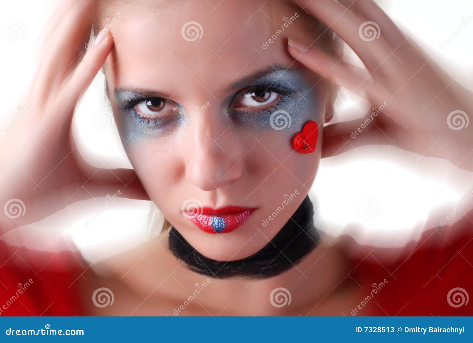 Woman with beauty spot stock image. Image of elegance - 7328513