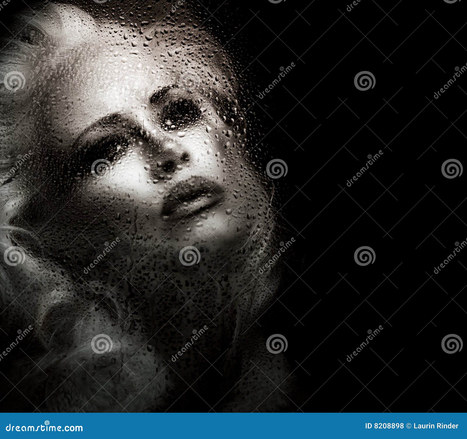 Woman Behind Glass stock photo. Image of elegance, lifestyle - 8208898