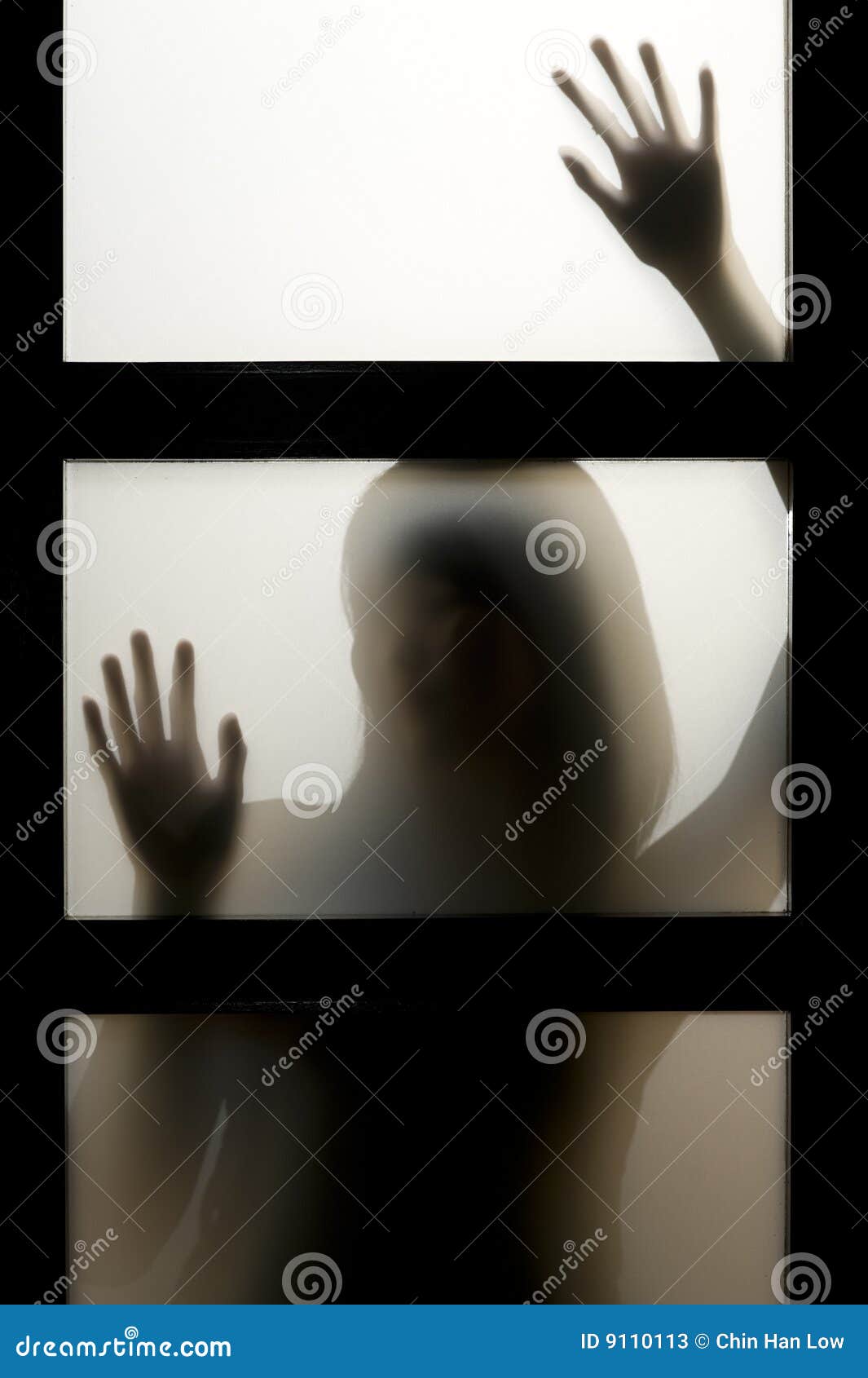 Woman behind window stock image. Image of glass, help - 9110113