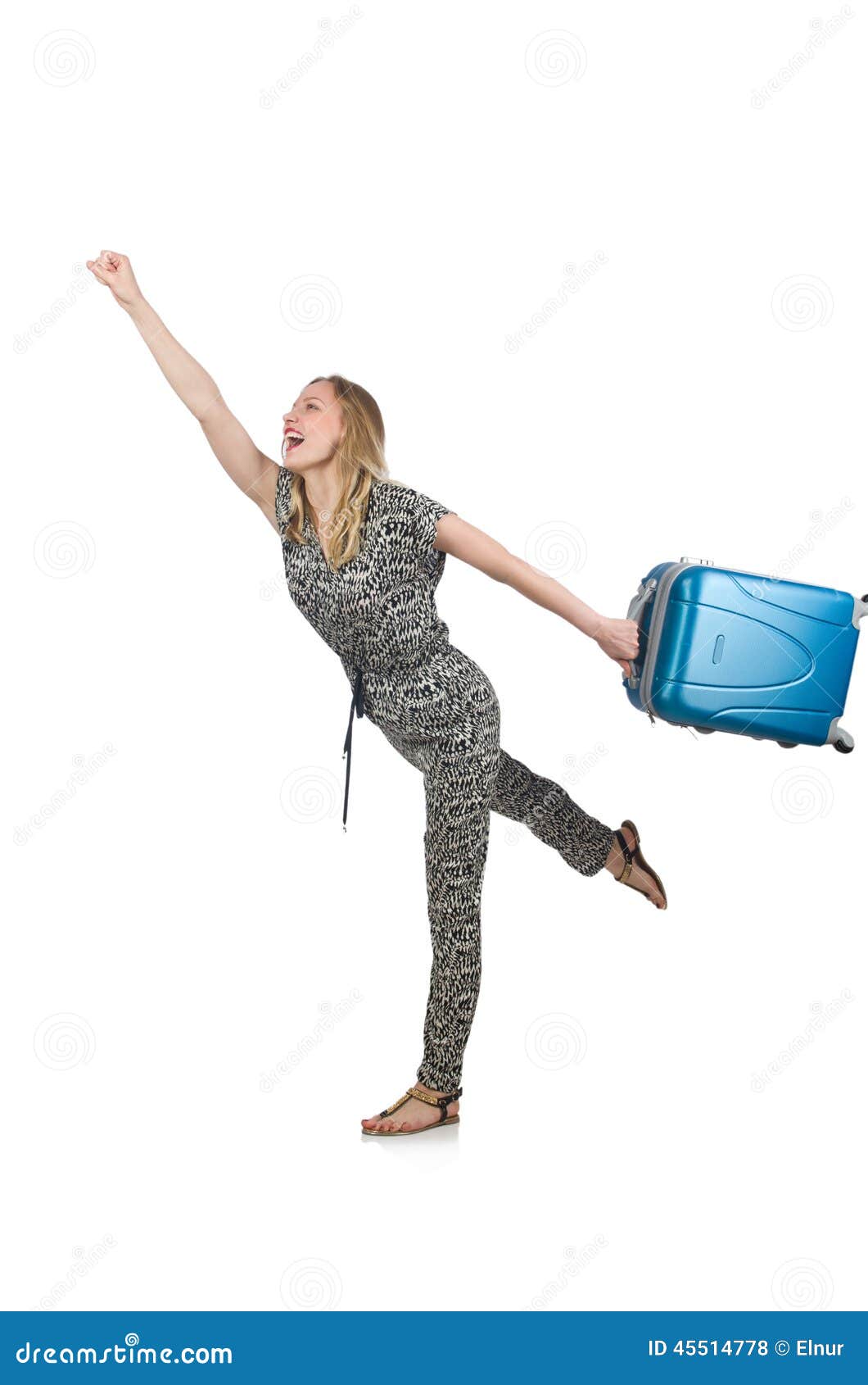 Woman being late stock photo. Image of fashion, beauty - 45514778