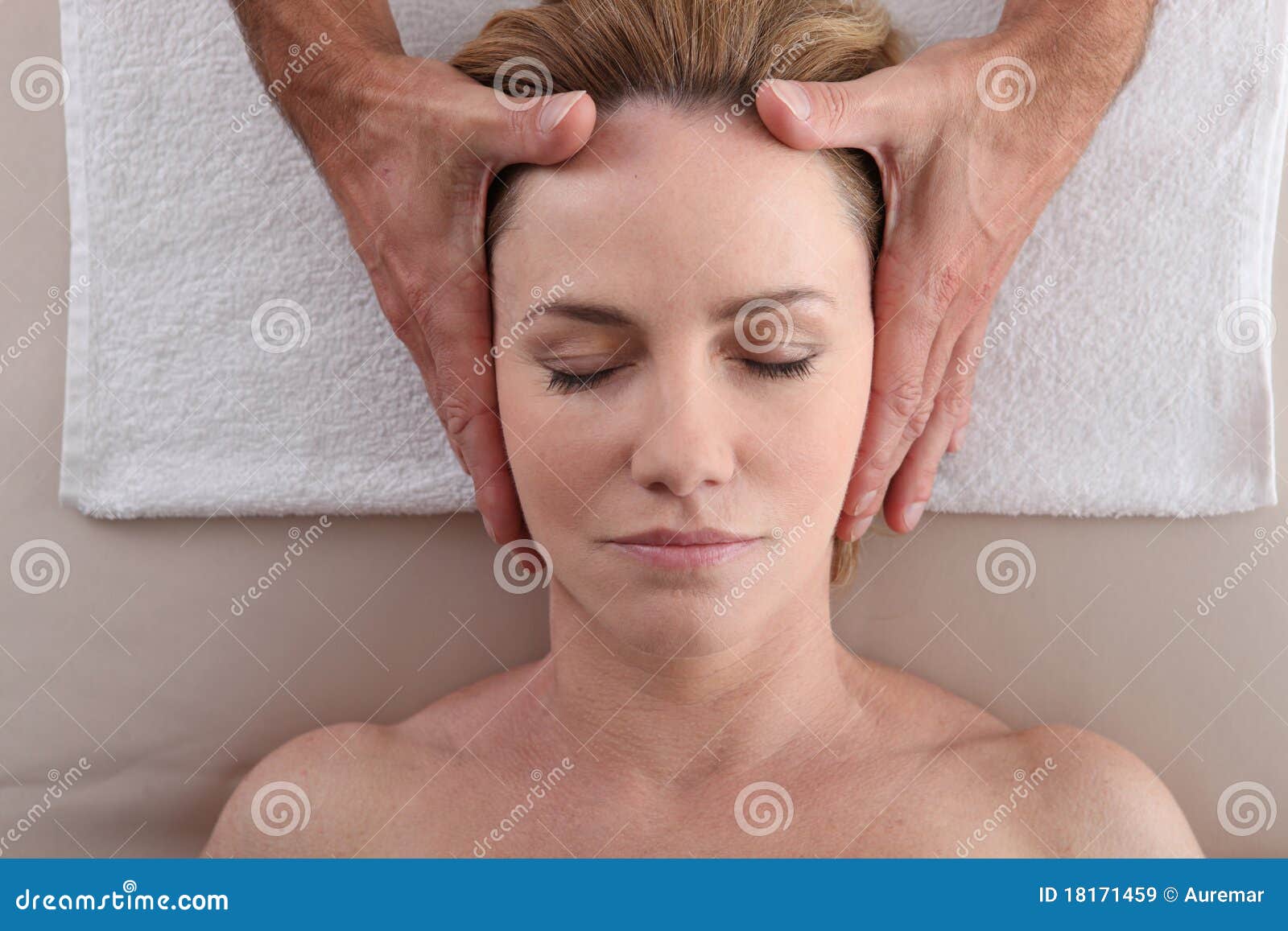 Woman being massaged stock image. Image of mature, masseur - 18171459