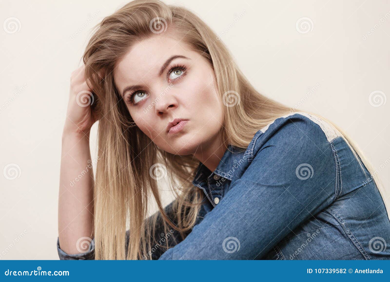 Woman Being Skeptical Questioning Something Stock Photo - Image of ...