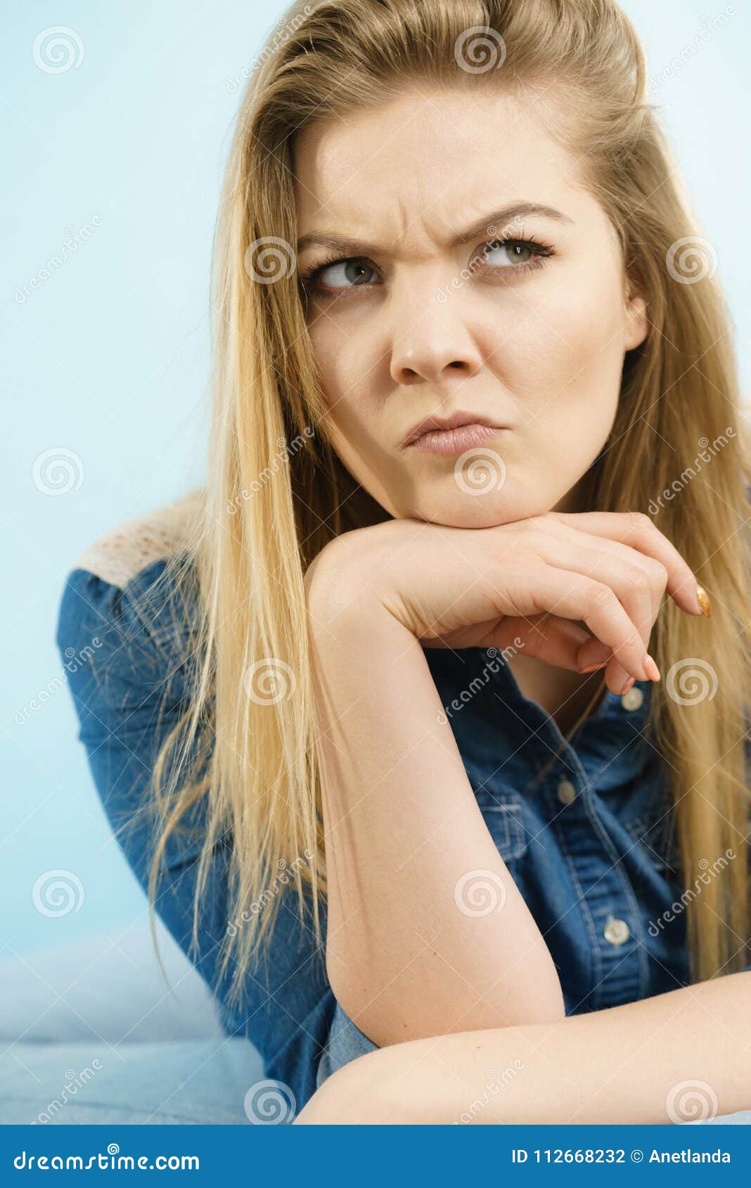 Woman Being Skeptical Questioning Something Stock Photo - Image of ...