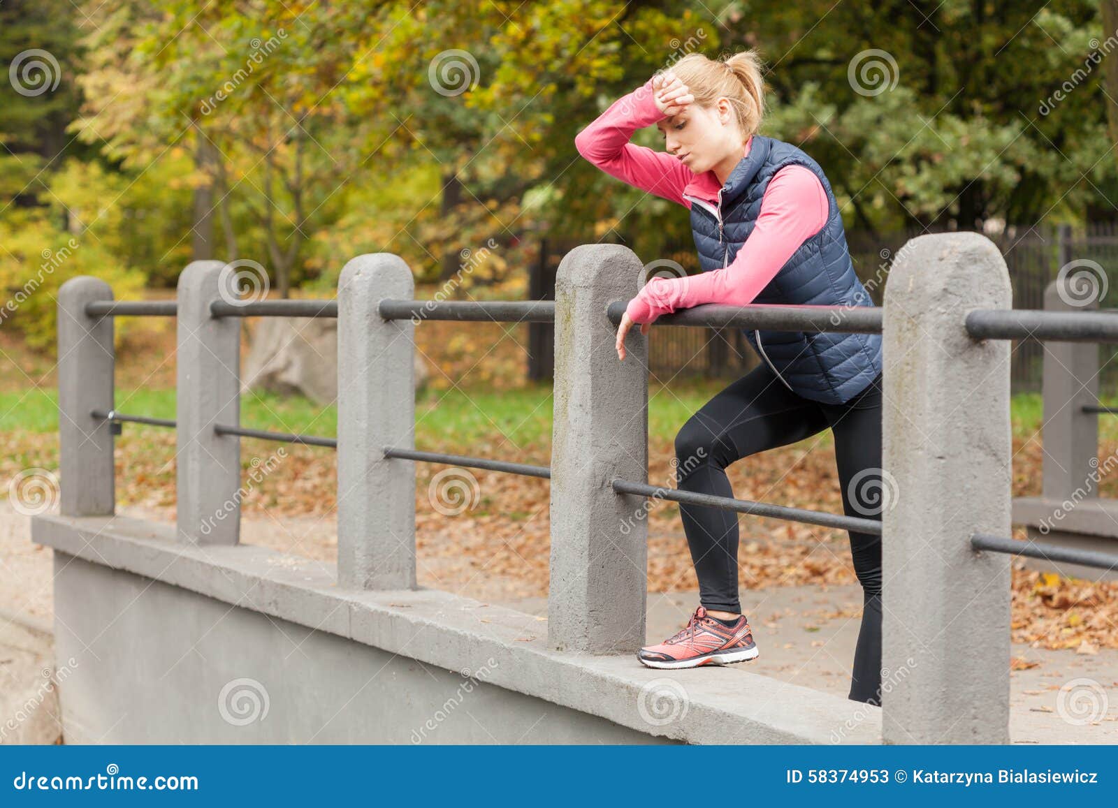 Woman Being Tired after Training Stock Image - Image of lifestyle ...