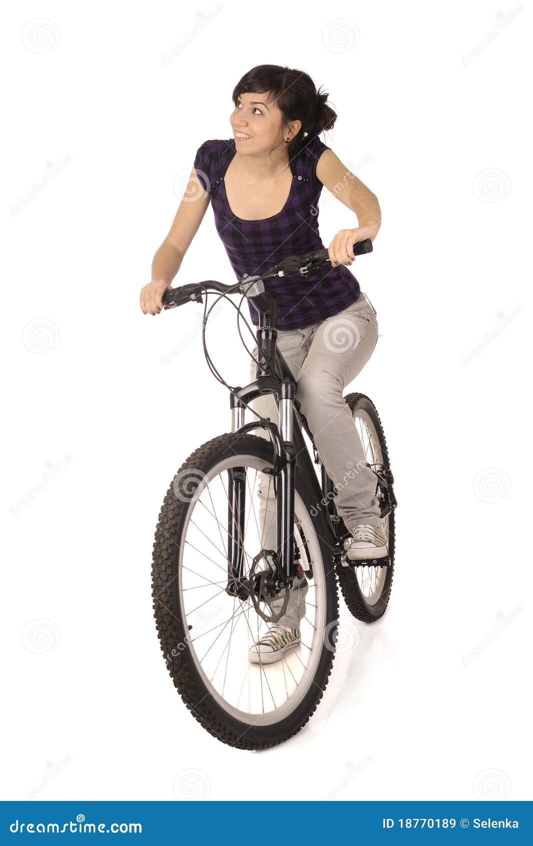 Woman bicyclist stock image. Image of ride, hobby, cyclist - 18770189