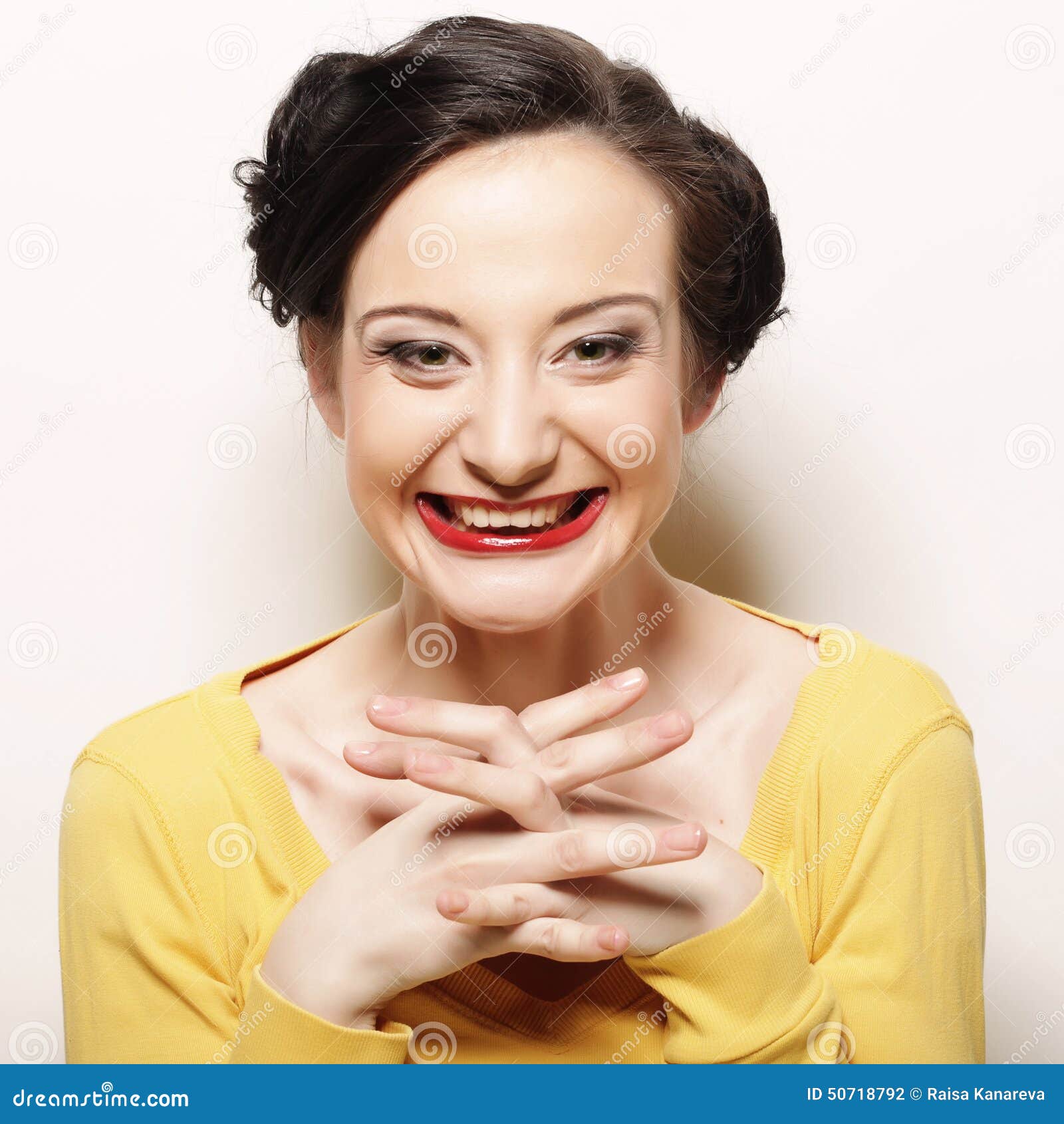 Woman with big happy smile stock photo. Image of human - 50718792