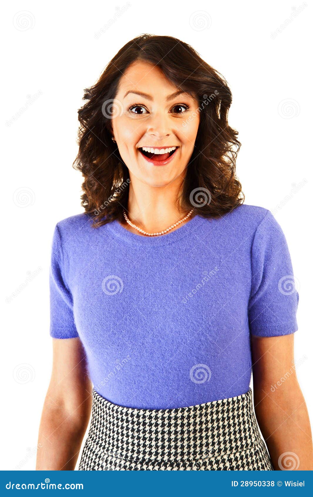 Woman with Big Smile and Shock Stock Photo - Image of expression, adult ...
