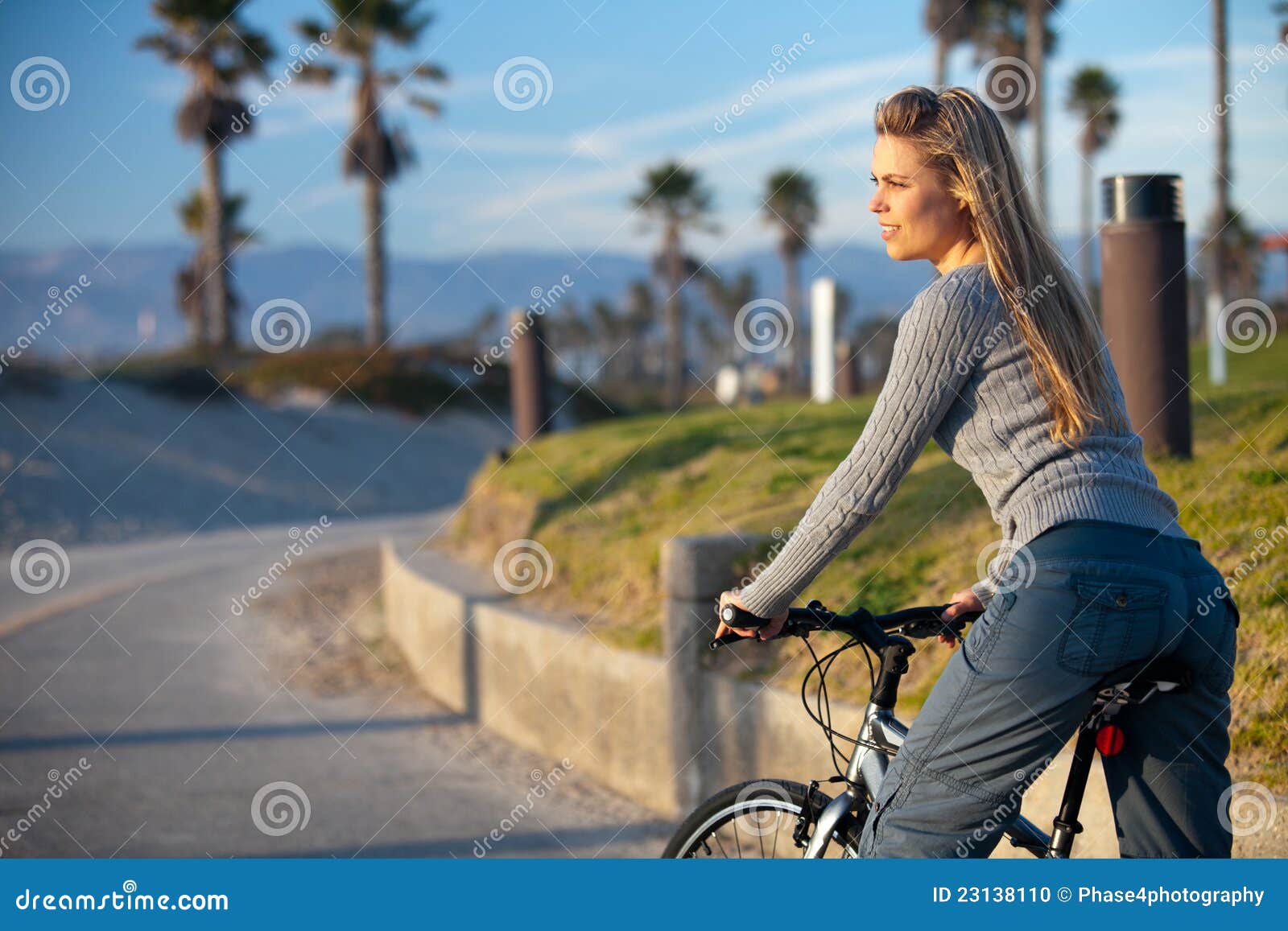 Woman bike ride stock photo. Image of person, caucasian - 23138110