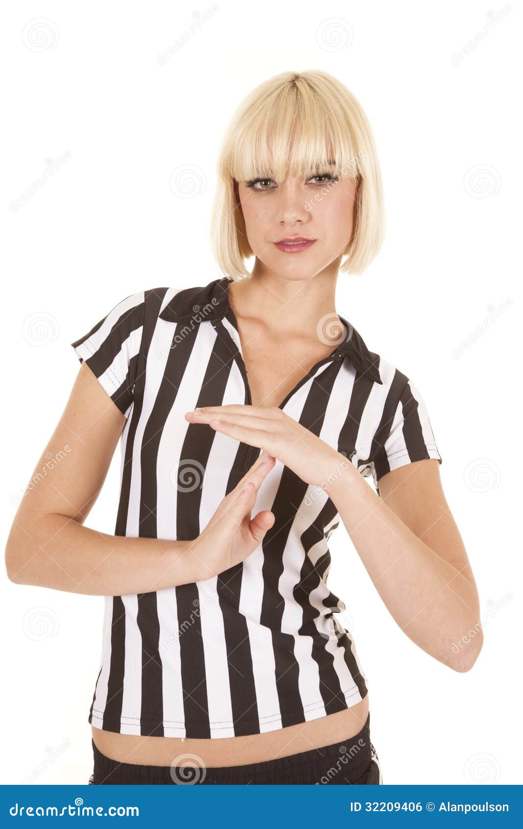 Woman blond ref time out stock photo. Image of person - 32209406
