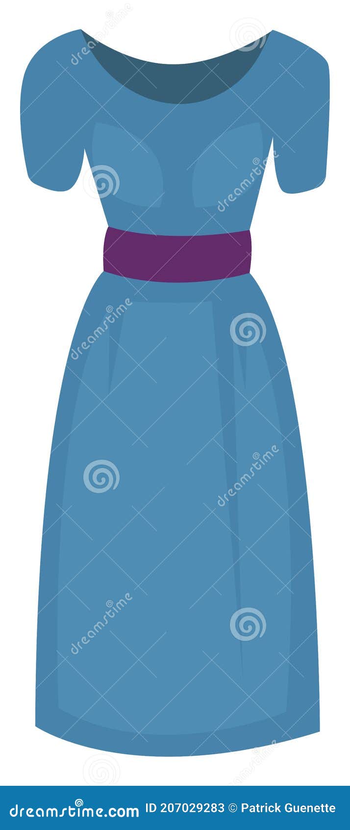 Woman Blue Dress, Illustration, Vector Stock Vector - Illustration of ...