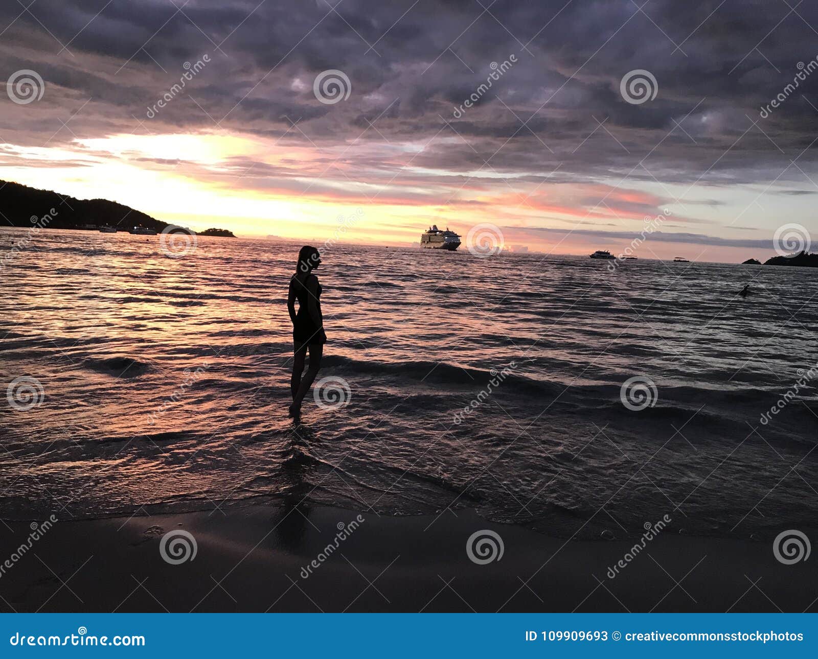 Woman In Body Of Water Picture. Image: 109909693