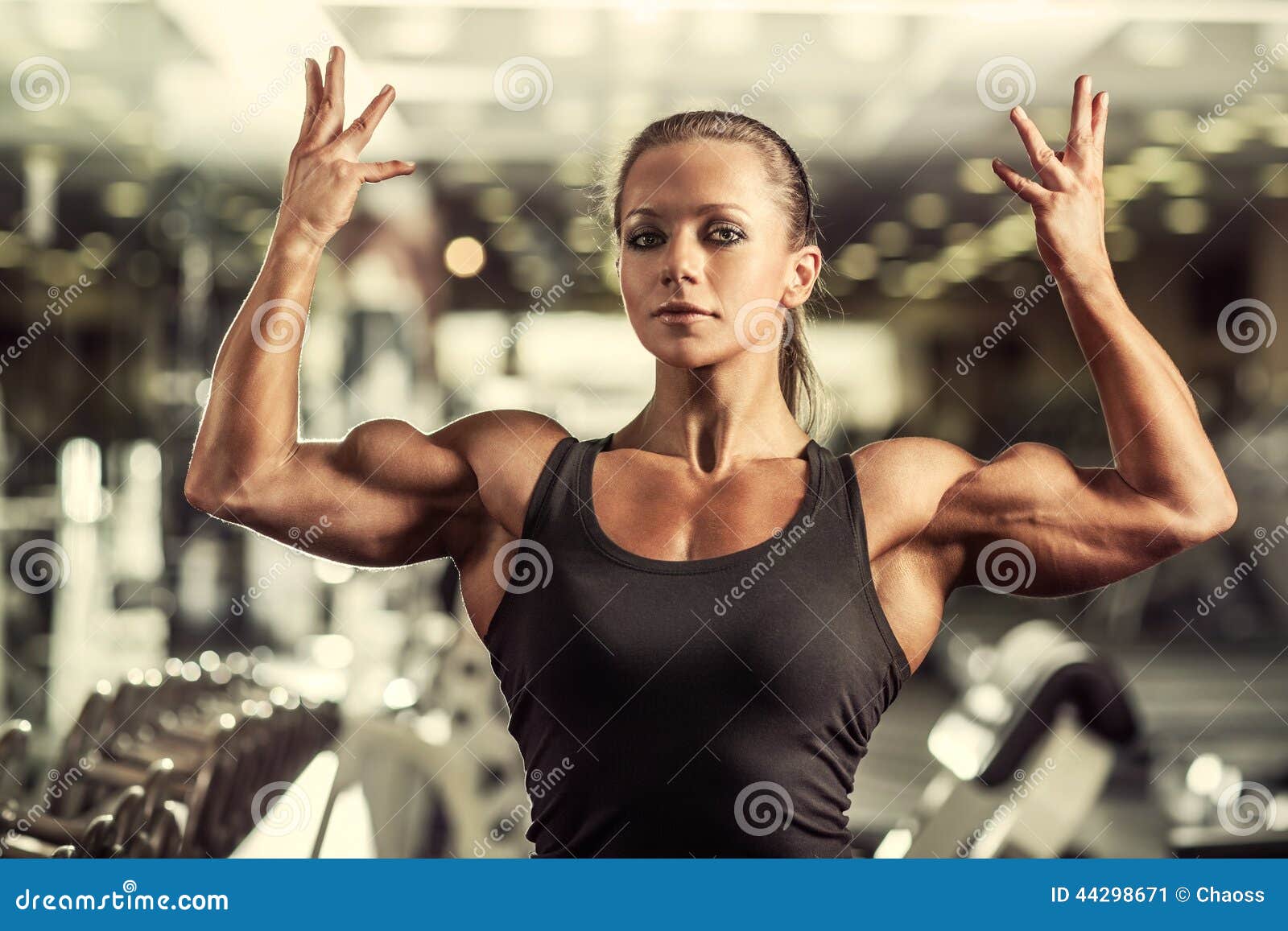 Woman bodybuilder stock image. Image of fashion, beauty - 44298671