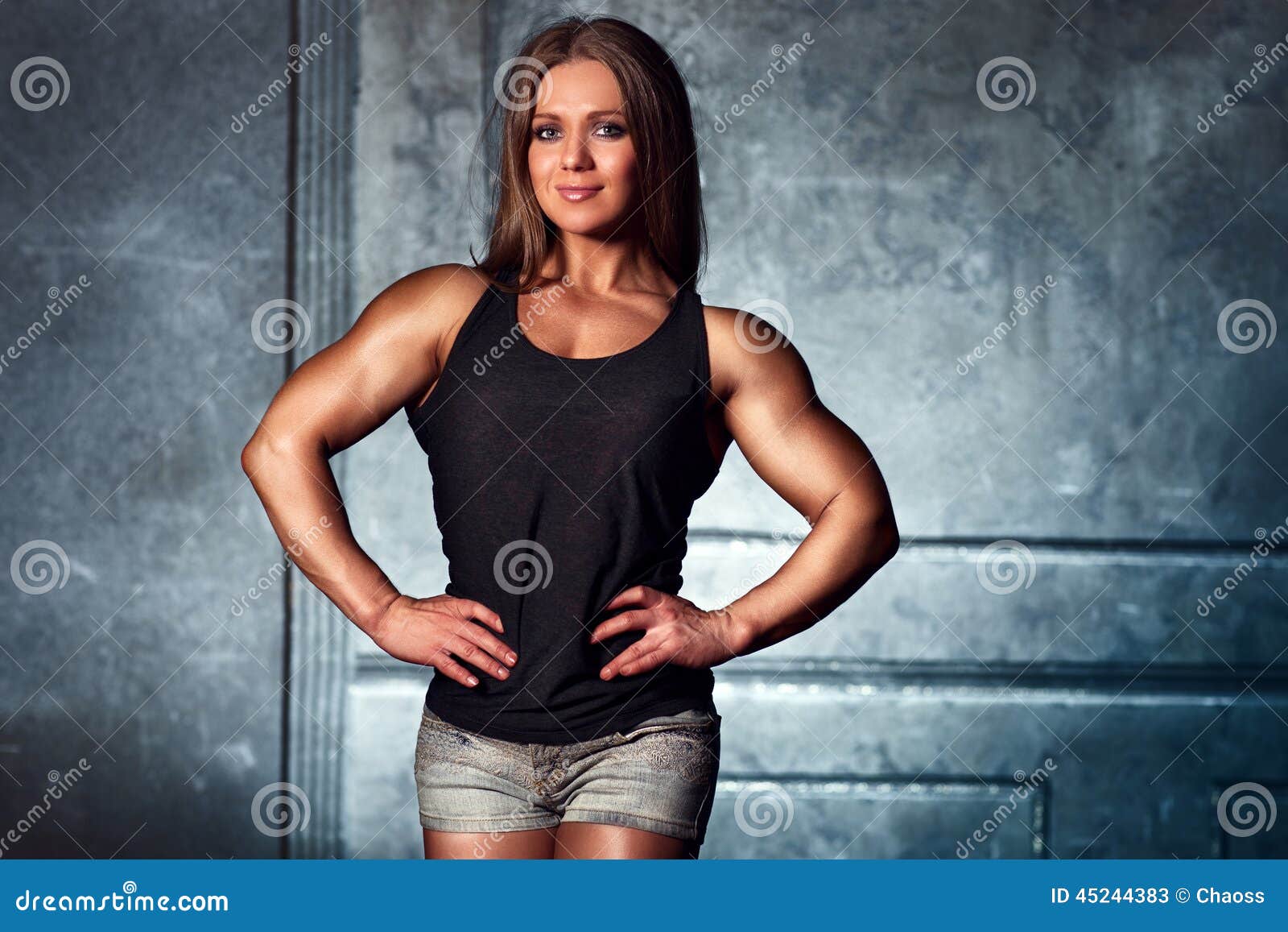 Woman bodybuilder stock image. Image of muscle, bodybuilder - 45244383