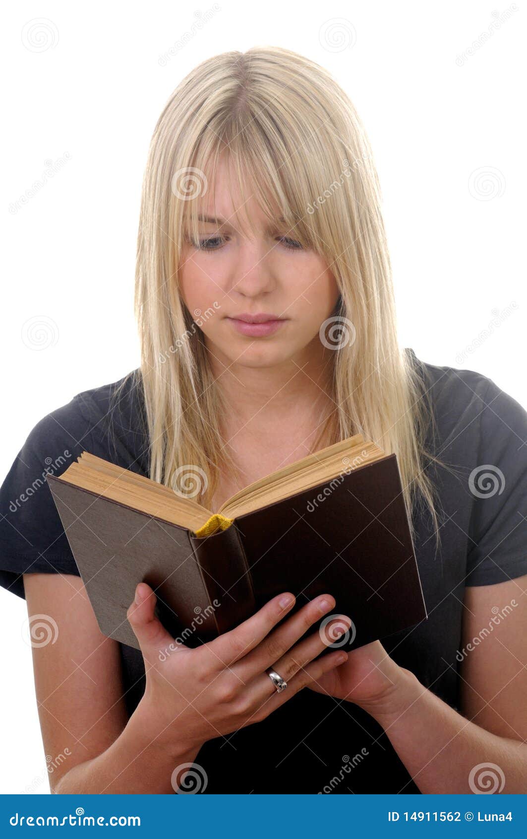 Woman with book stock photo. Image of nice, peer, beautiful - 14911562