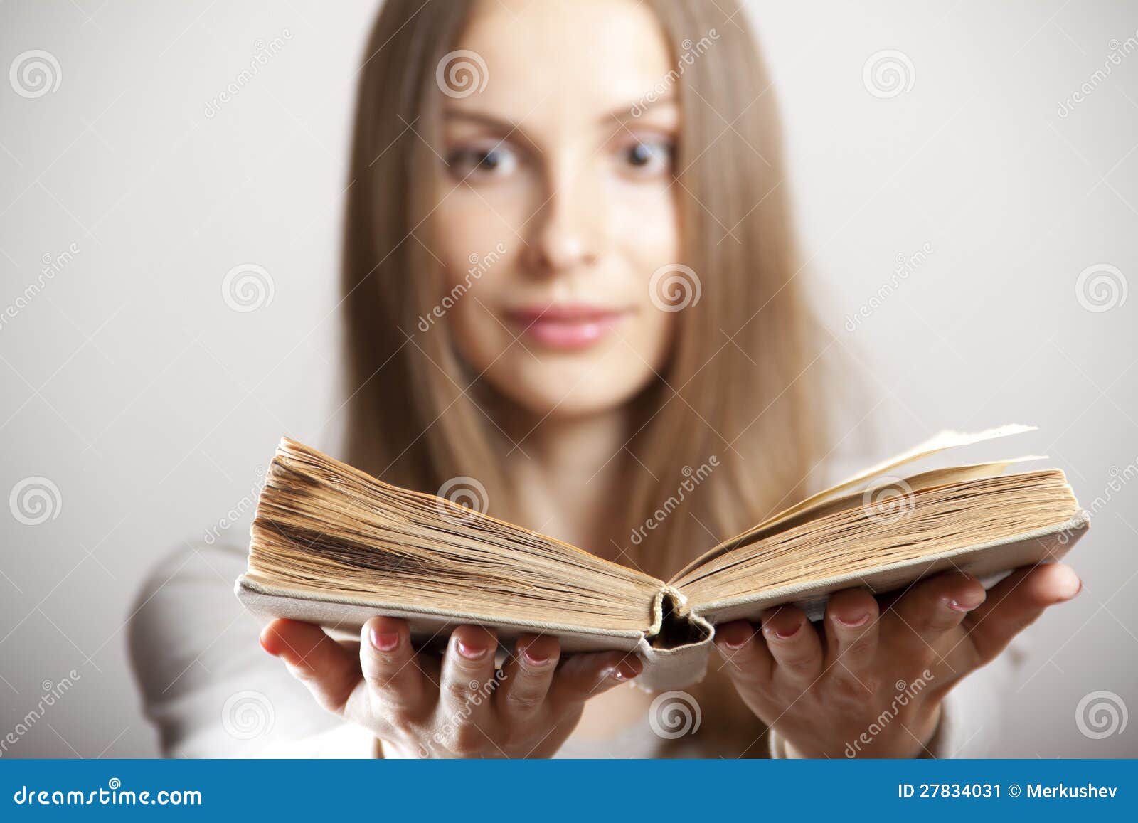 Woman with book stock image. Image of business, learning - 27834031