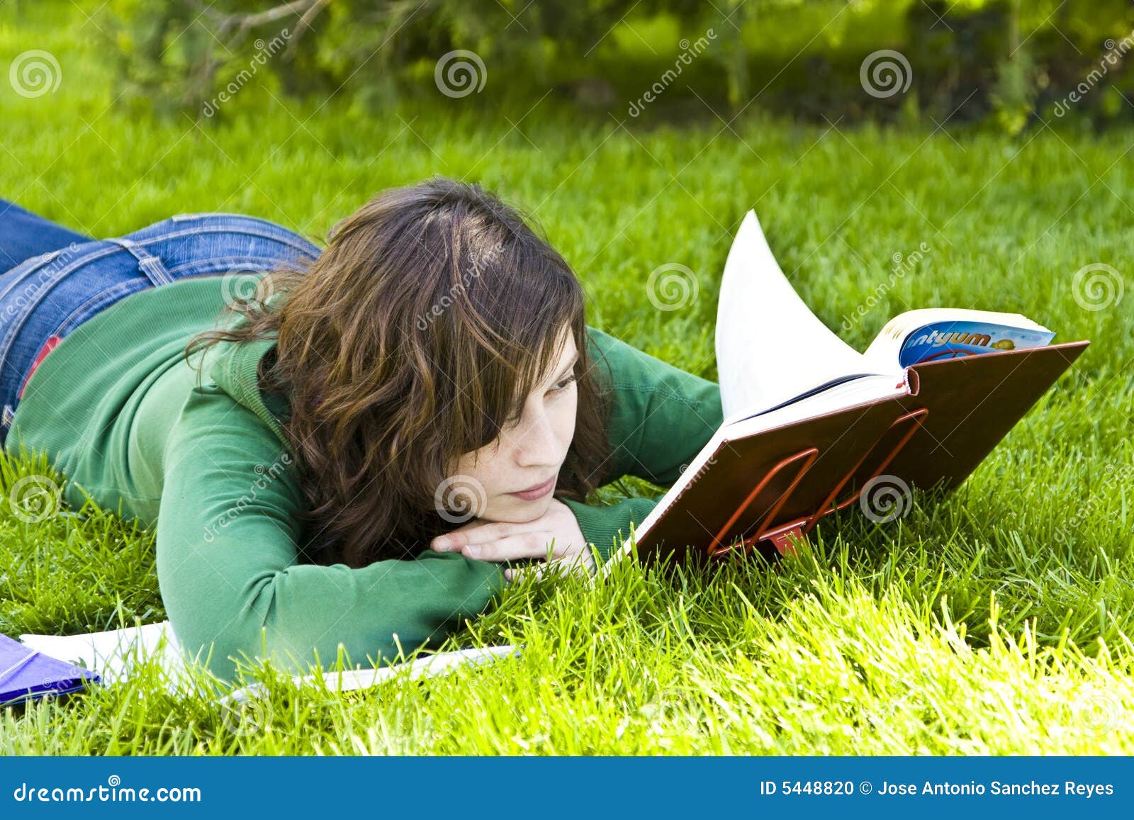 Woman with book stock photo. Image of girls, read, portrait - 5448820