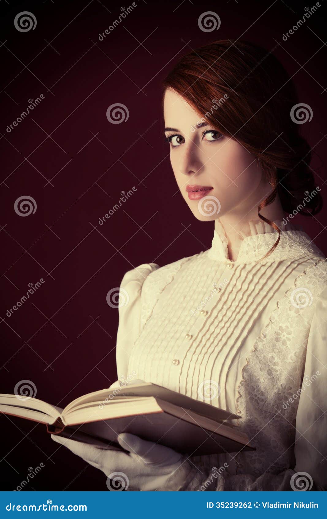 Woman with book stock photo. Image of nostalgic, care - 35239262