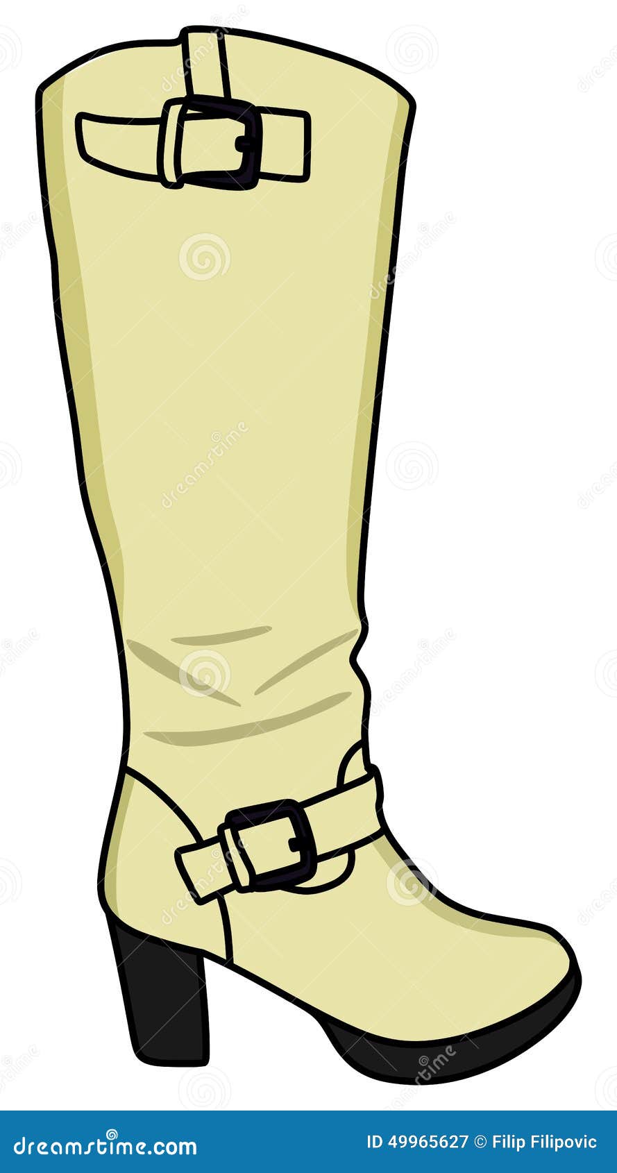 Woman boot stock illustration. Illustration of modern - 49965627