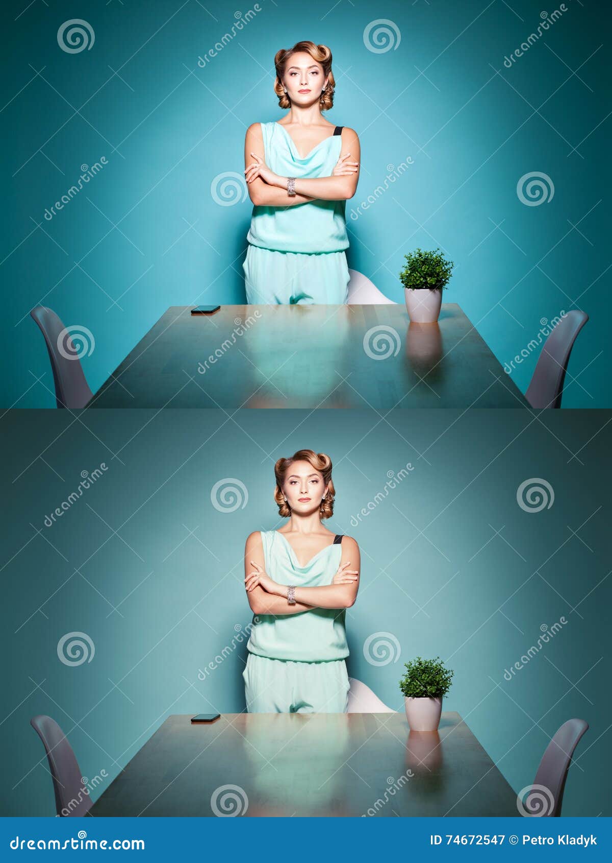Woman boss happy face. stock image. Image of fashioned - 74672547