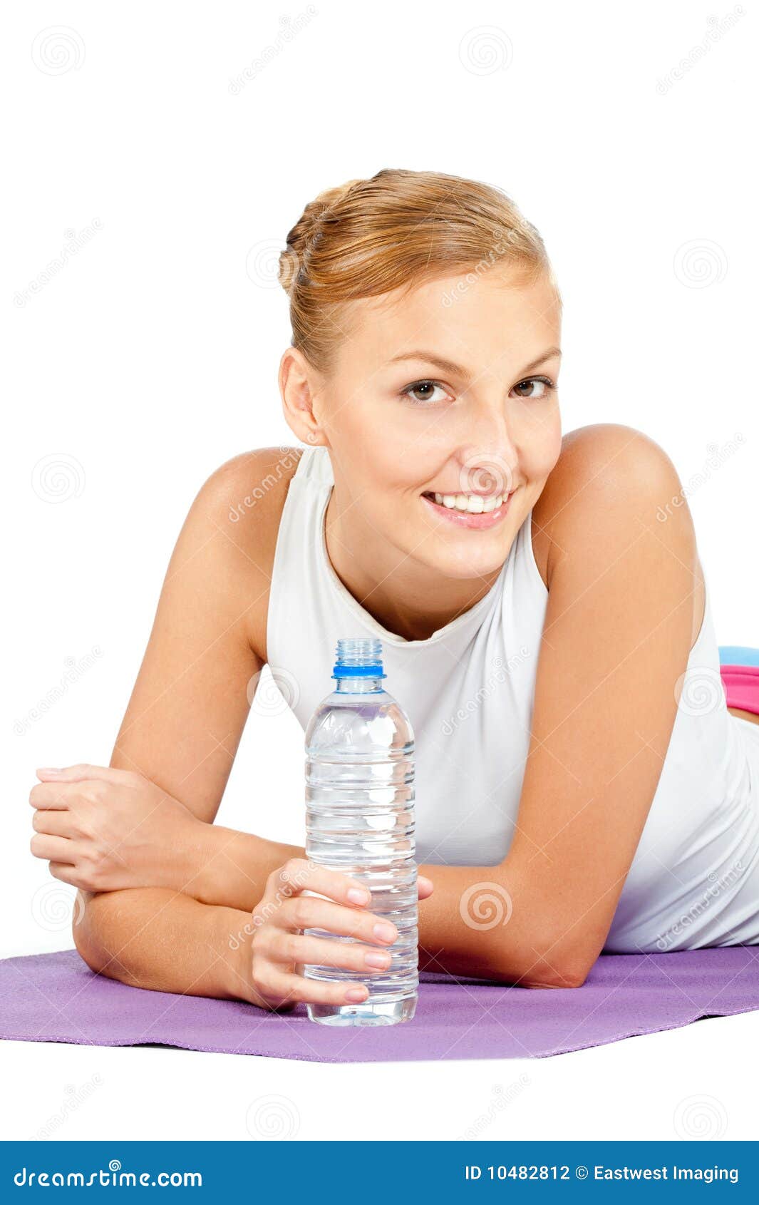 Woman with Bottle of Water stock photo. Image of healthy - 10482812