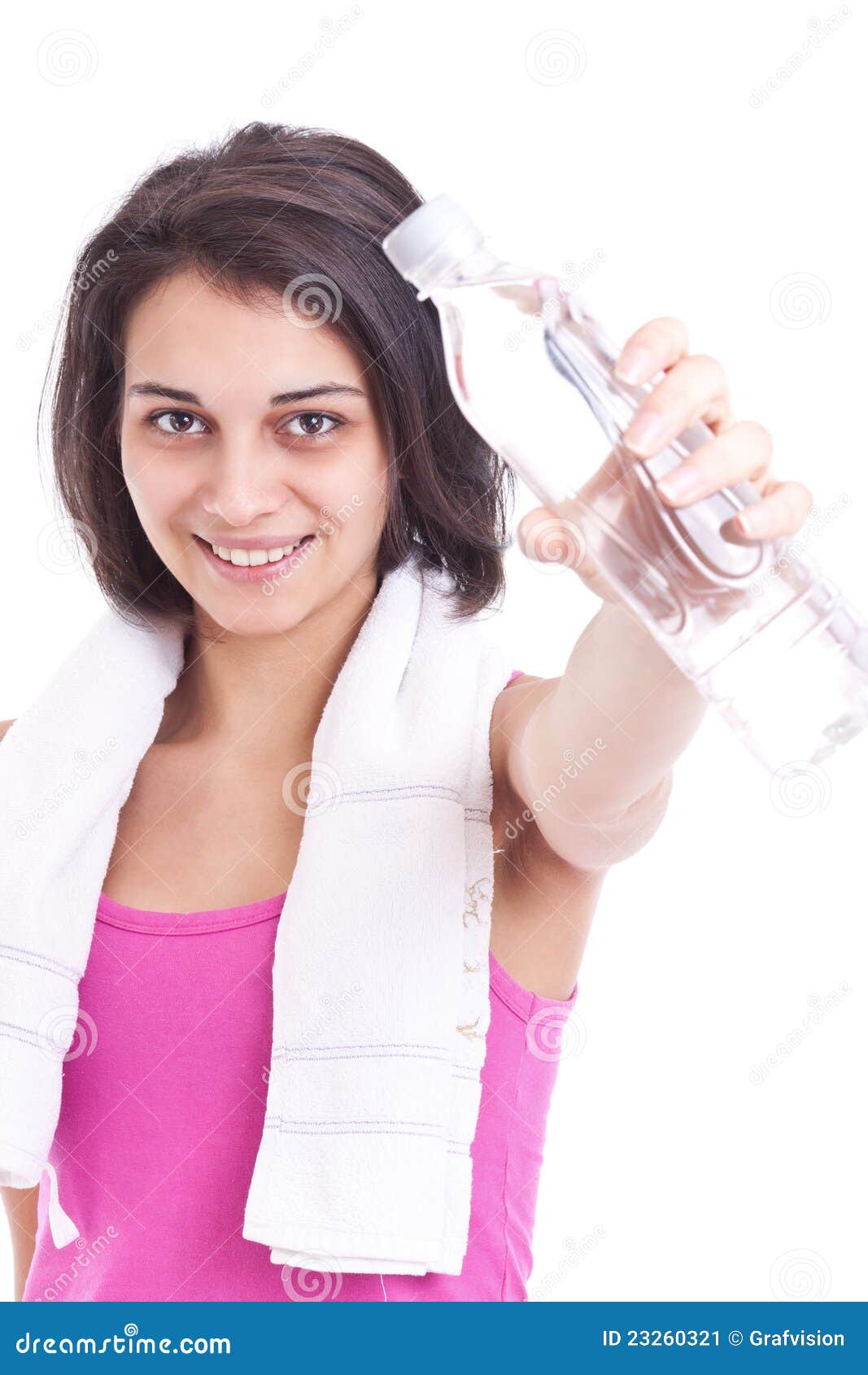 Woman with bottle of water stock image. Image of lifestyle - 23260321